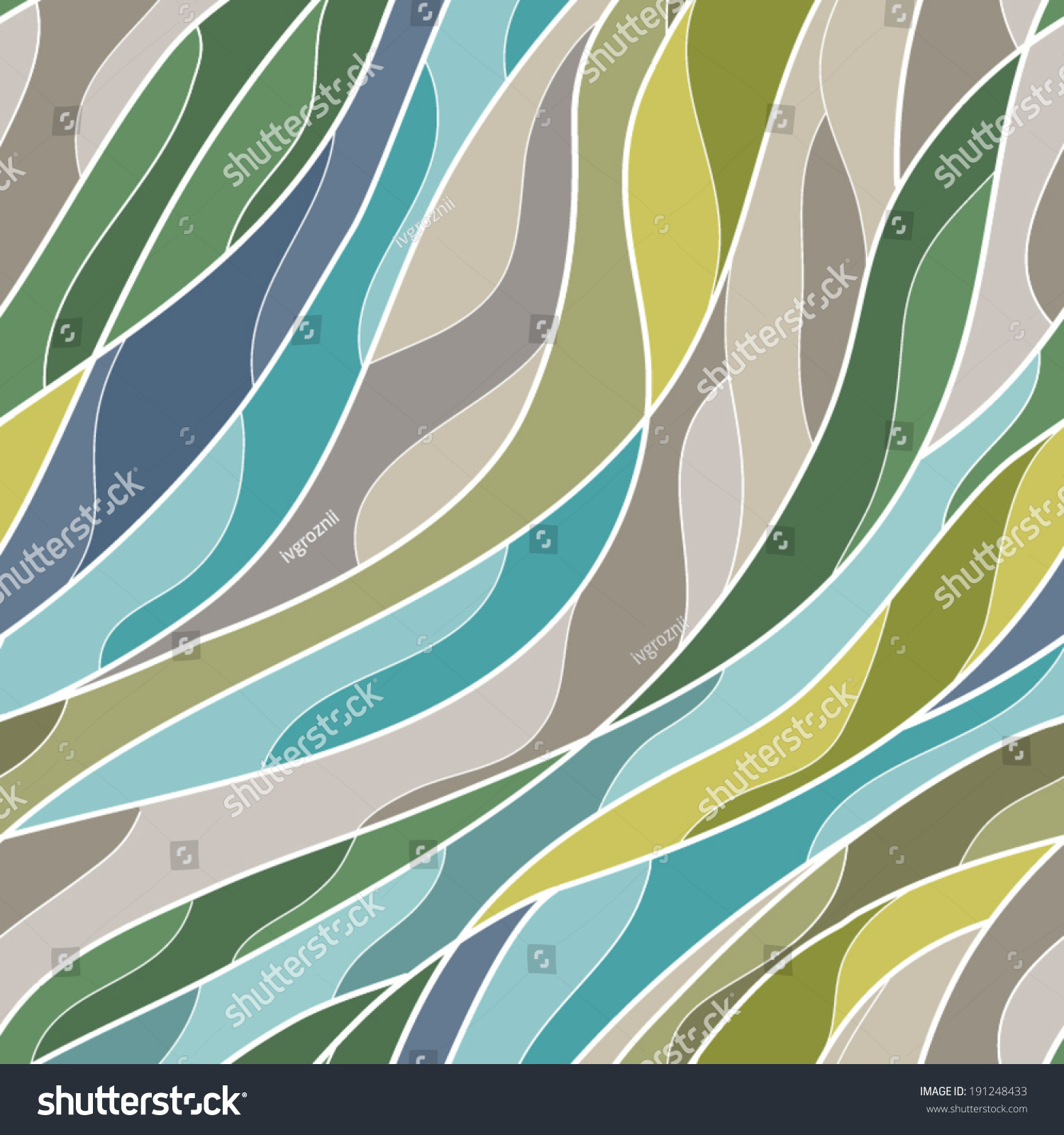 Seamless Vector Waves Texture Stock Vector (Royalty Free) 191248433