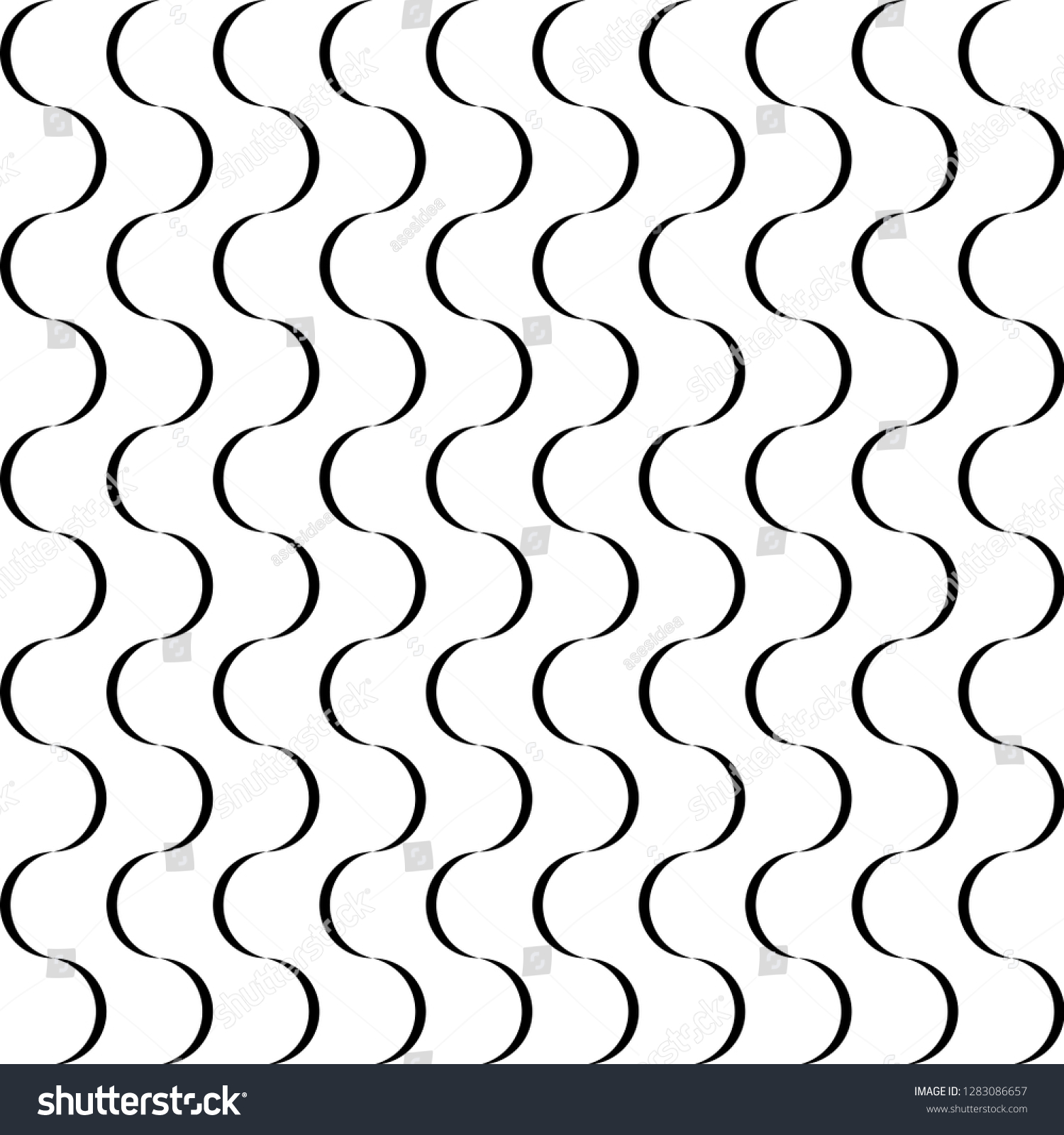 Seamless Vertical Wave Pattern Vector Abstract Stock Vector (Royalty ...
