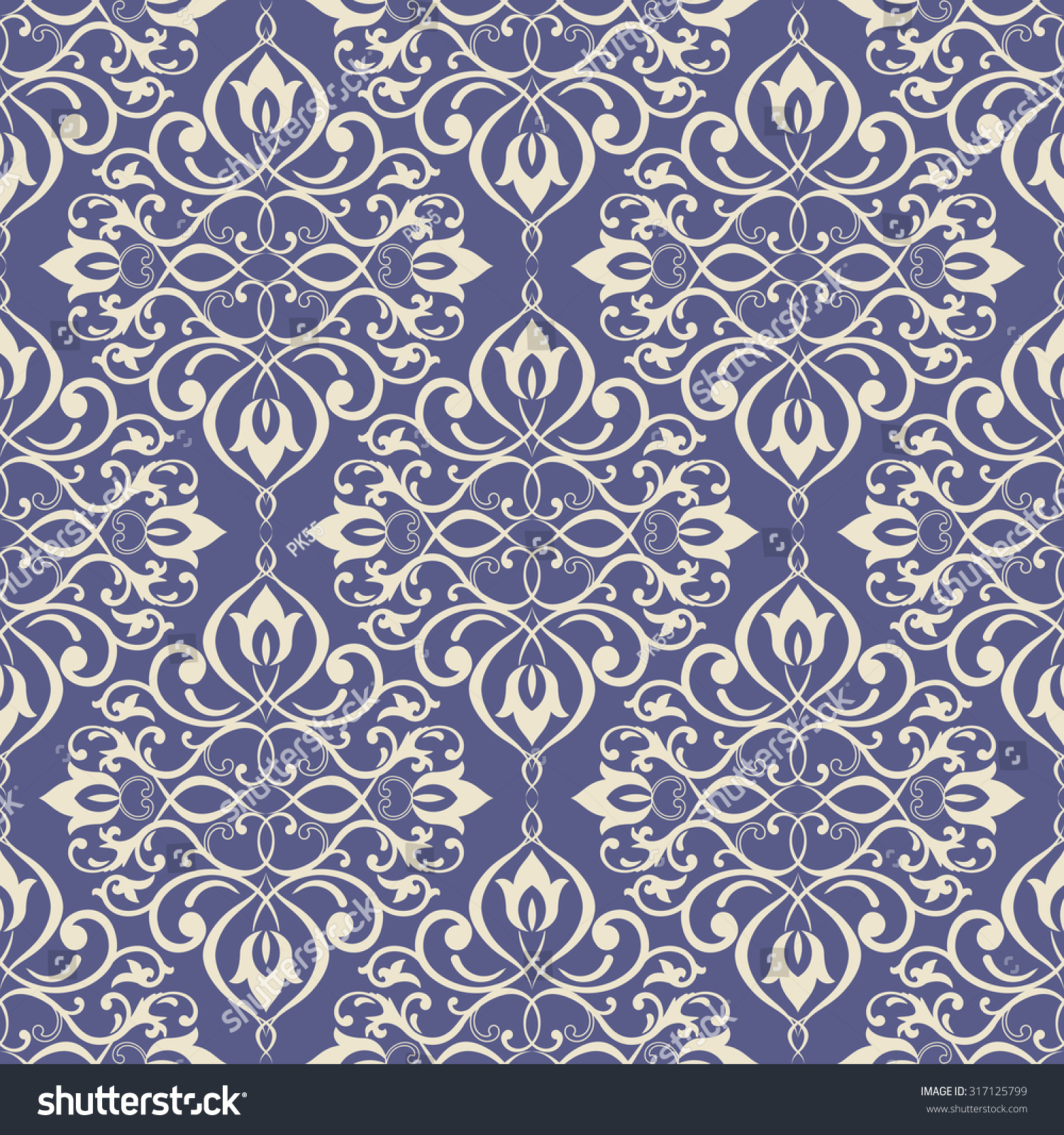 Seamless Victorian Wallpaper Stock Vector (Royalty Free) 317125799 ...