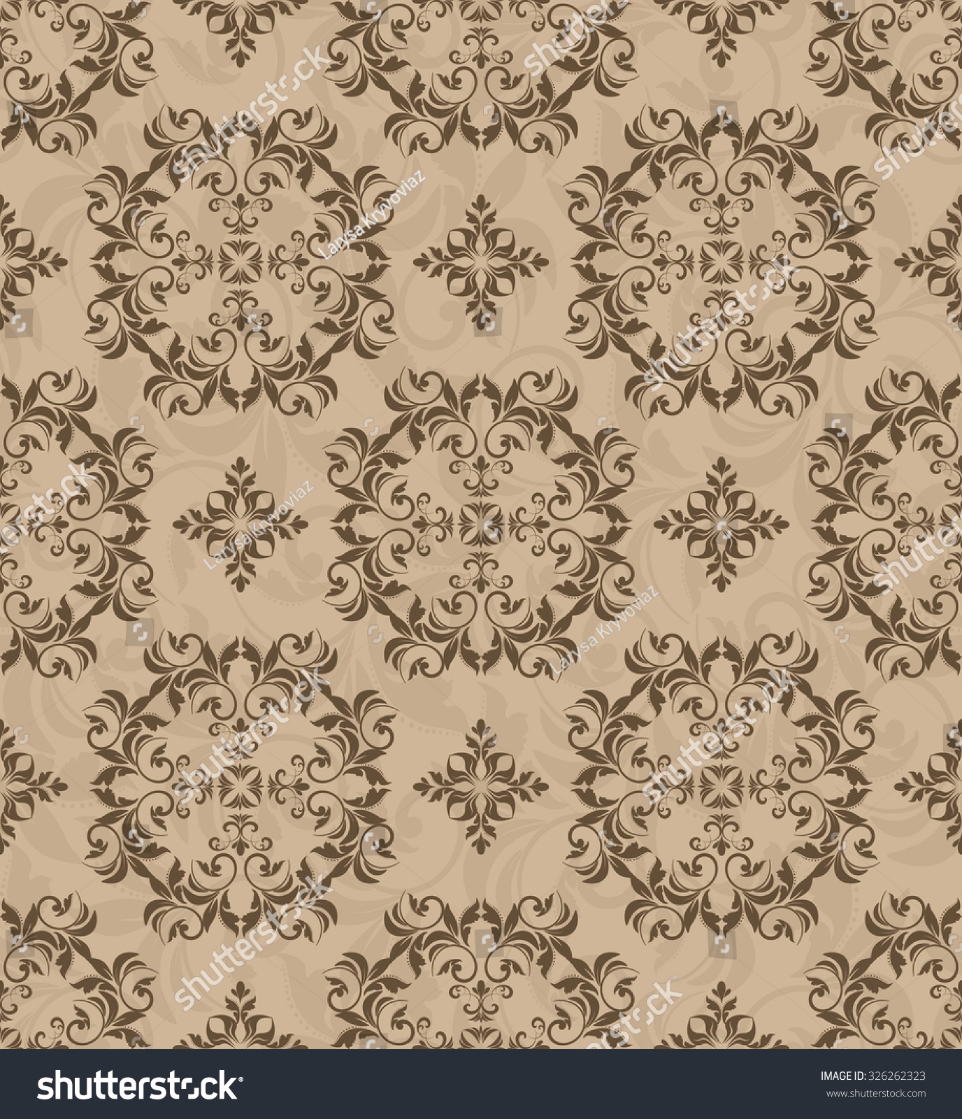 Seamless Victorian Wallpaper Stock Vector (Royalty Free) 326262323 ...