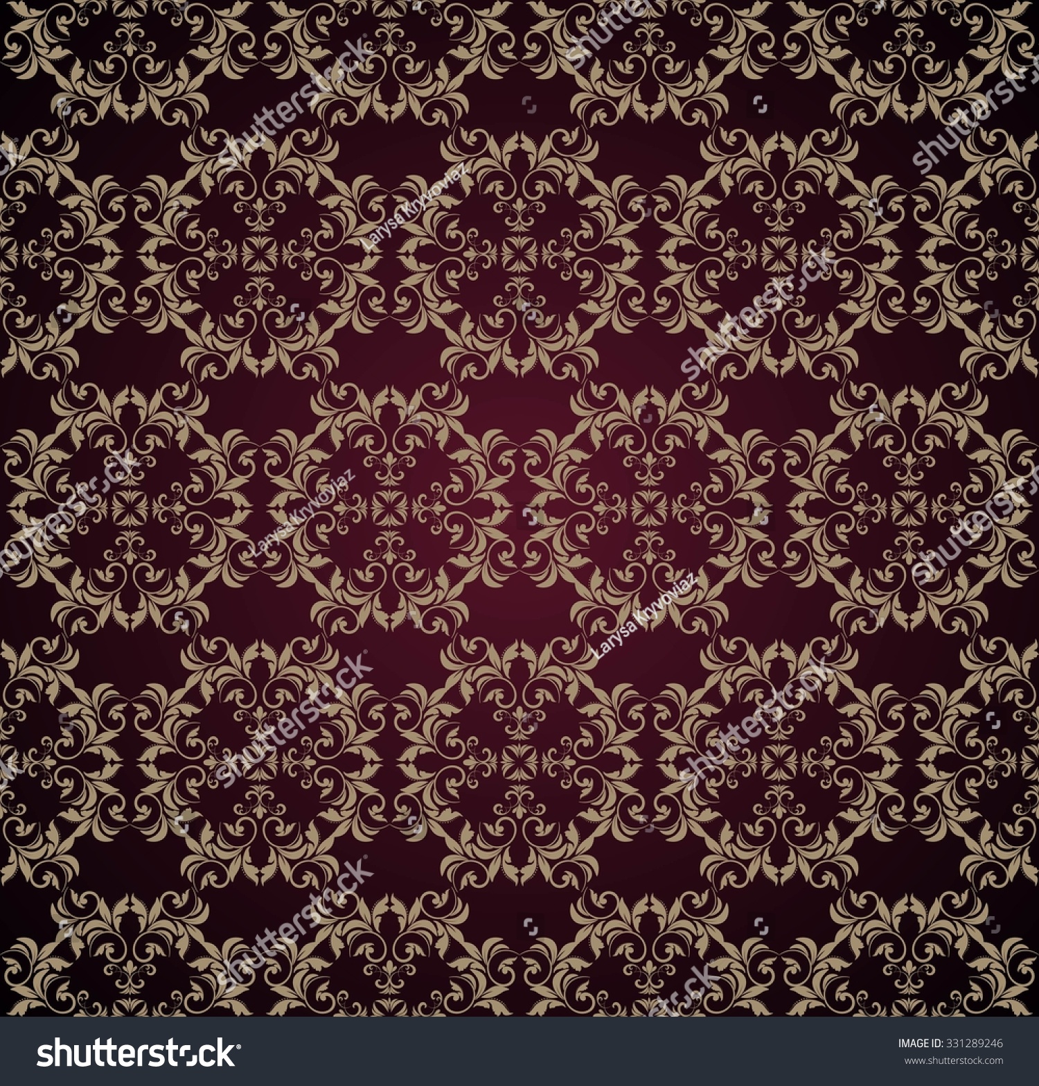 Seamless Victorian Wallpaper Stock Vector (Royalty Free) 331289246 ...