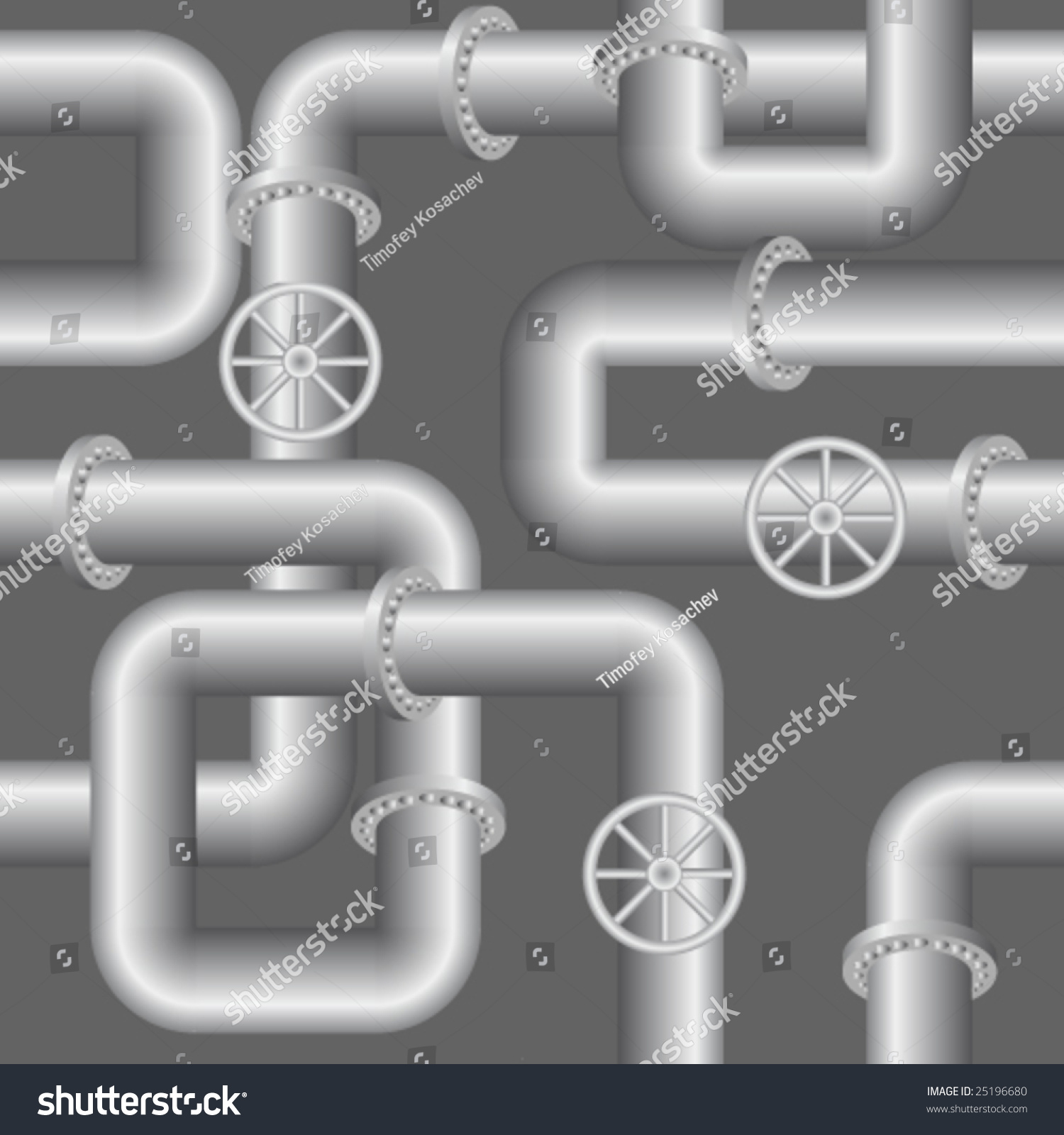 Seamless Water Pipes Vector Background Stock Vector (Royalty Free ...