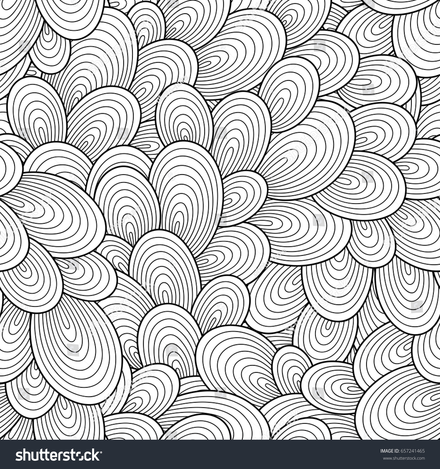 Seamless Wave Pattern Coloring Book Stock Vector (Royalty Free ...