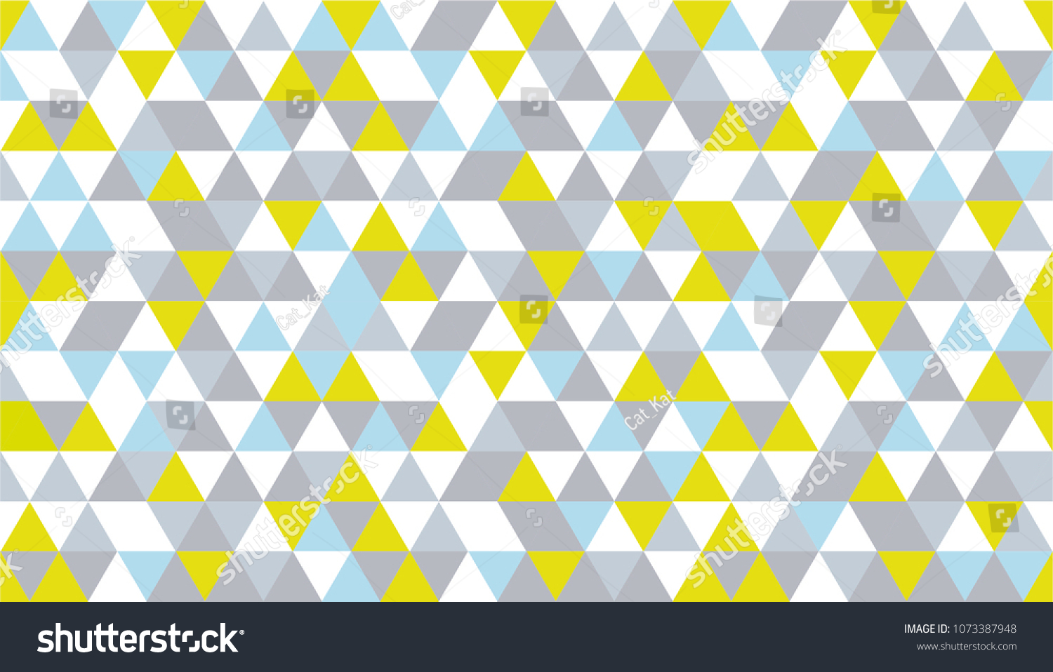 Seamless Yellow White Grey Triangle Pattern Stock Vector (Royalty Free ...