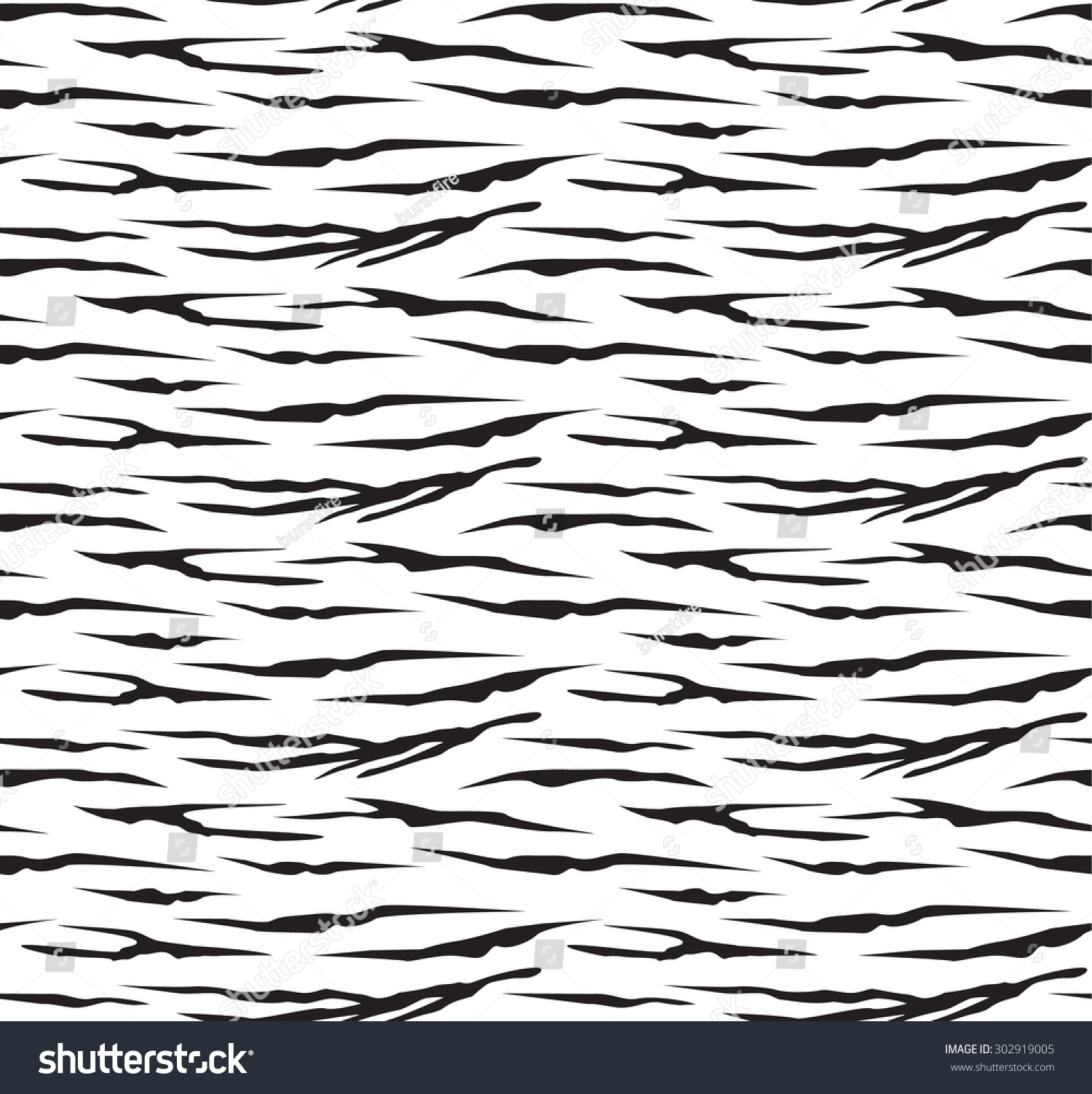 Seamless Zebra Pattern Black White Vector Stock Vector (Royalty Free ...