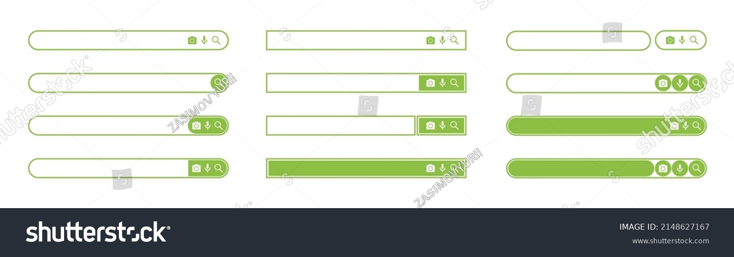 Search Bar Design Element Search Bar Stock Vector (Royalty Free ...