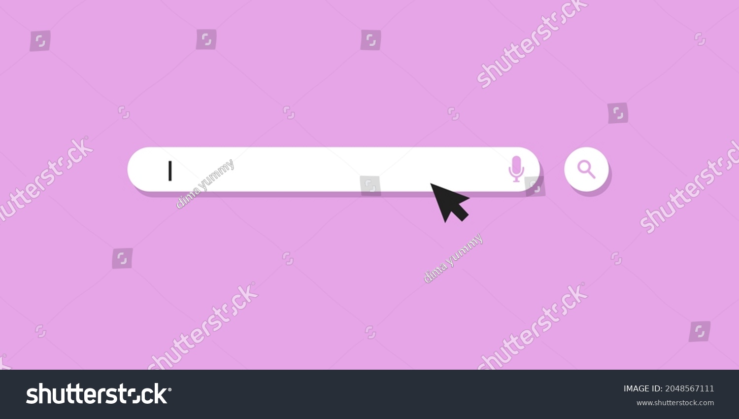 Search Bar On Pink Background Web Stock Vector (Royalty Free ...
