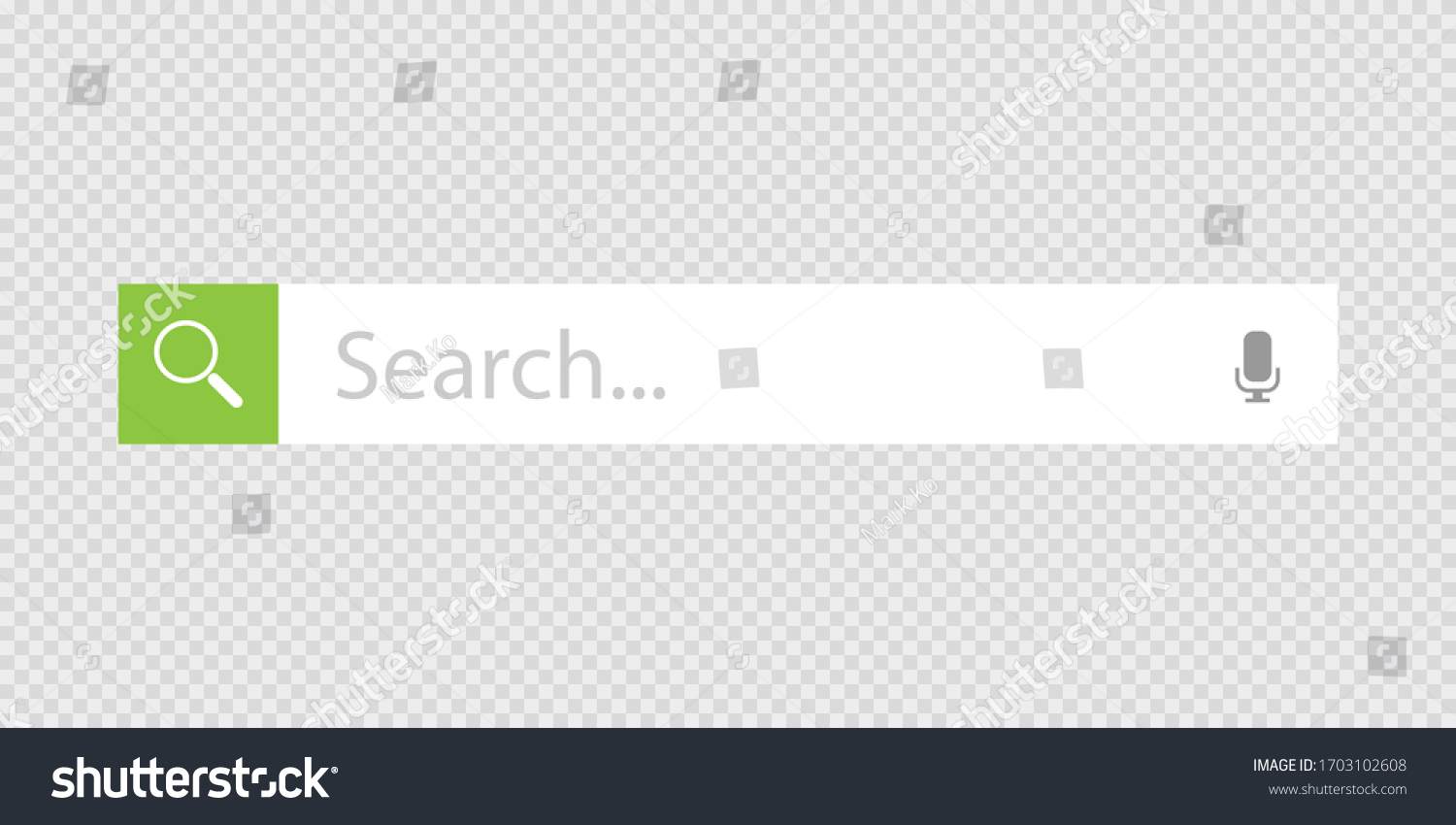 Search Bar Template Navigation Button Menu Stock Vector (Royalty Free ...