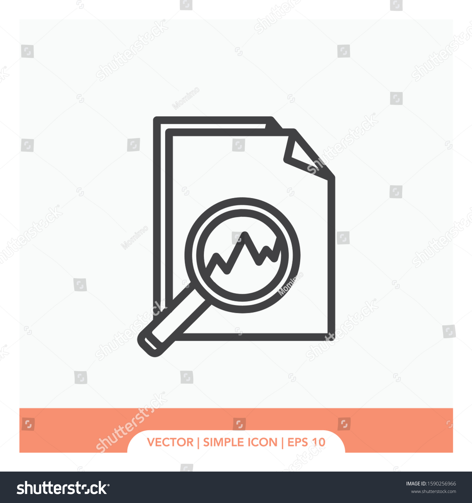 Search Data Analystic Icon Vector Illustration Stock Vector (Royalty ...
