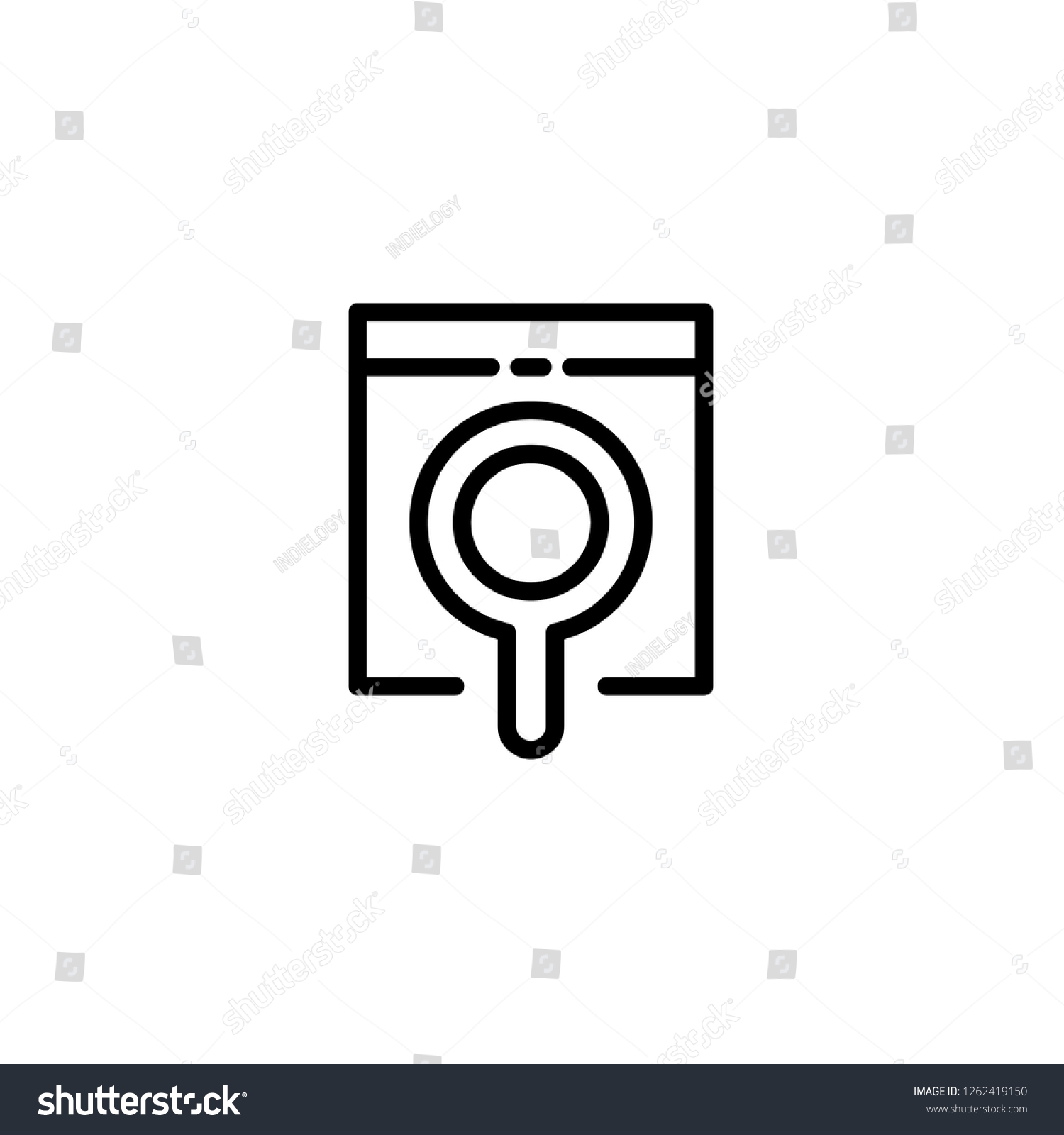 Search Icon Magnifier Logo App User Stock Vector (Royalty Free ...