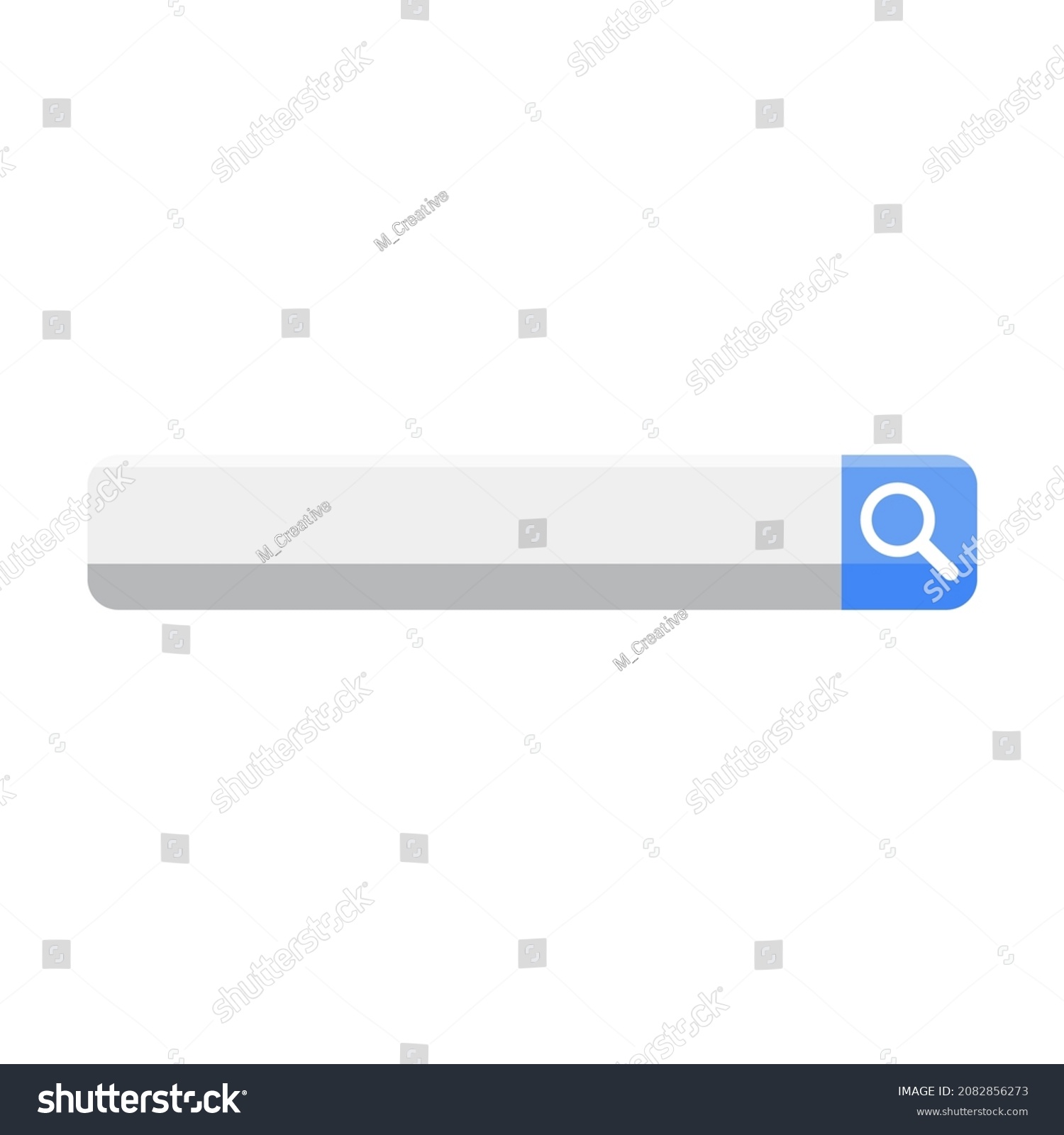 Search Input Flat Clipart Vector Illustration Stock Vector (Royalty ...