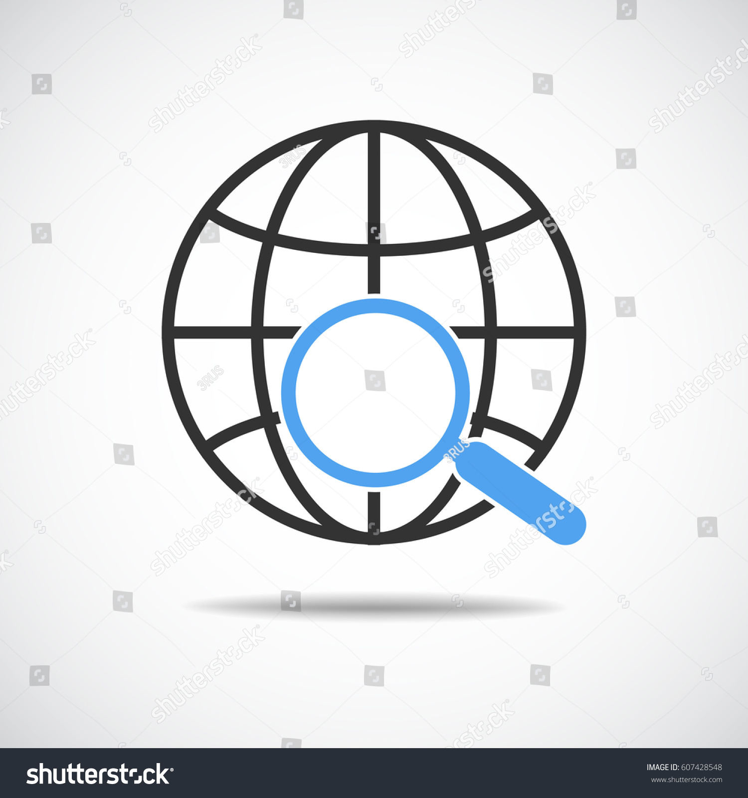 Search Sign Map Icon Stock Vector (Royalty Free) 607428548 | Shutterstock