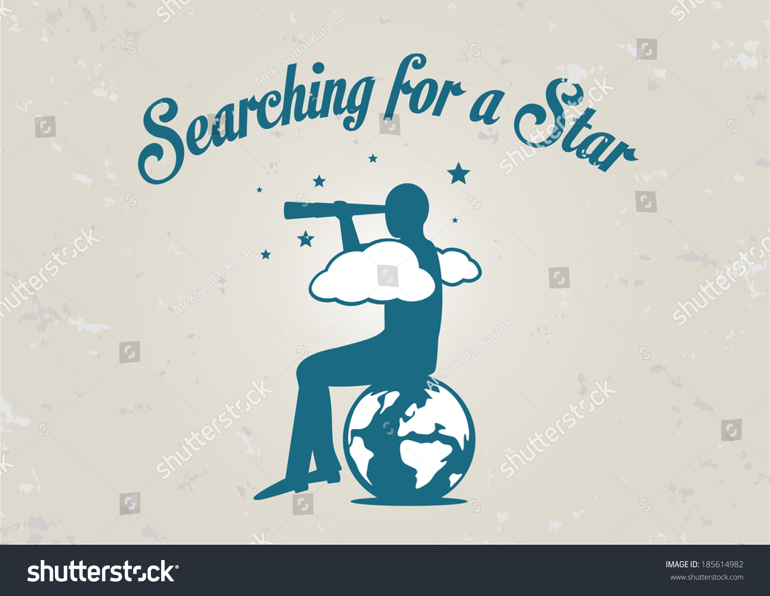 Searching Star Stock Vector (Royalty Free) 185614982