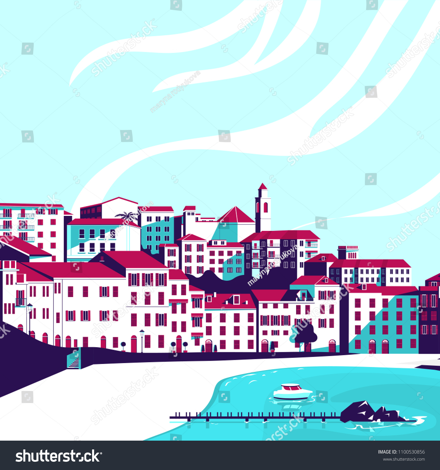 Seascapevector Images, Stock Photos & Vectors | Shutterstock