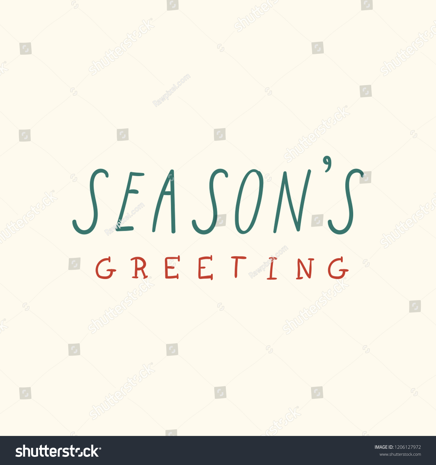Seasons Greetings Typography Vector Stock Vector (Royalty Free ...