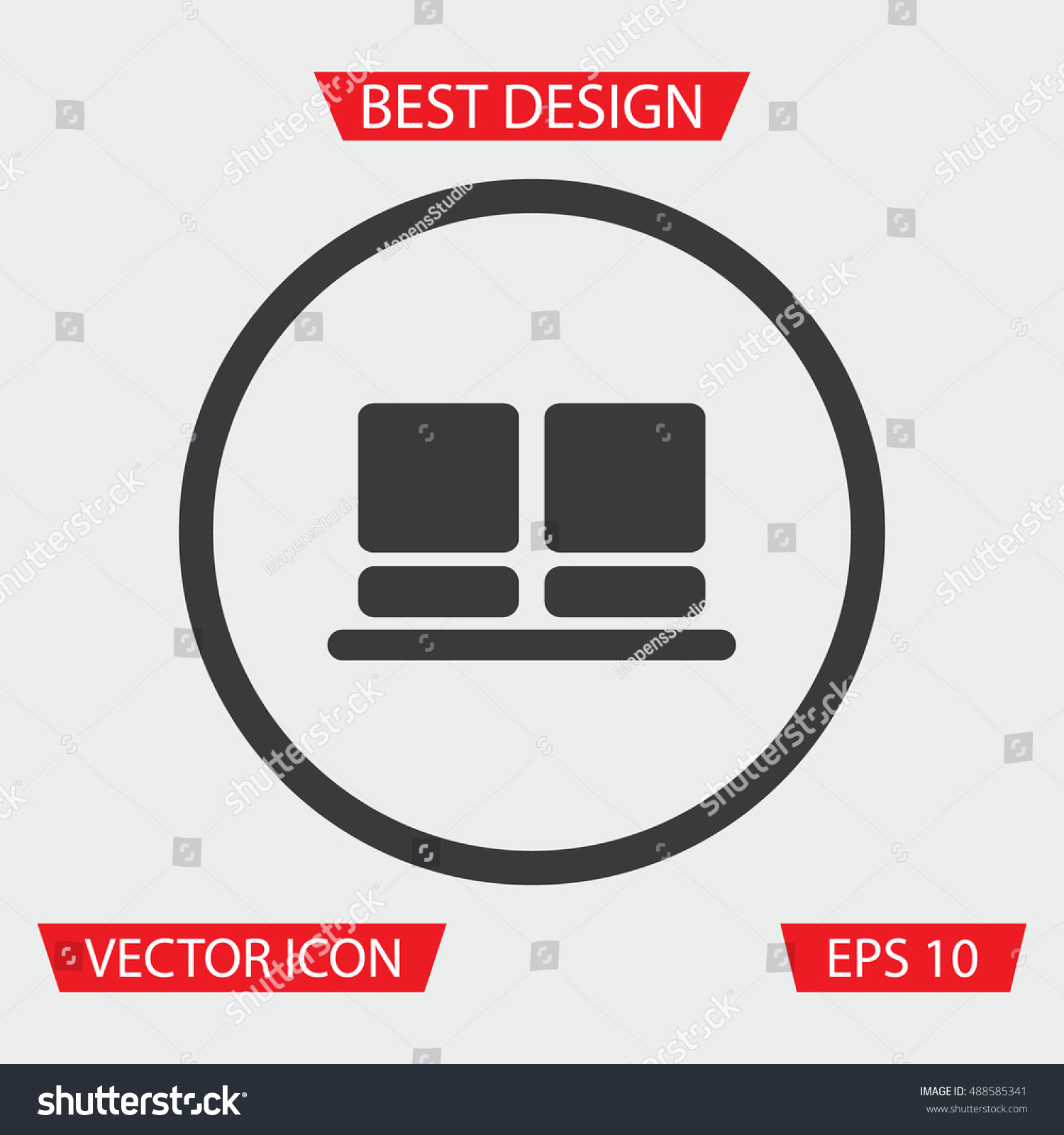 Seat Icon Stock Vector (Royalty Free) 488585341 | Shutterstock