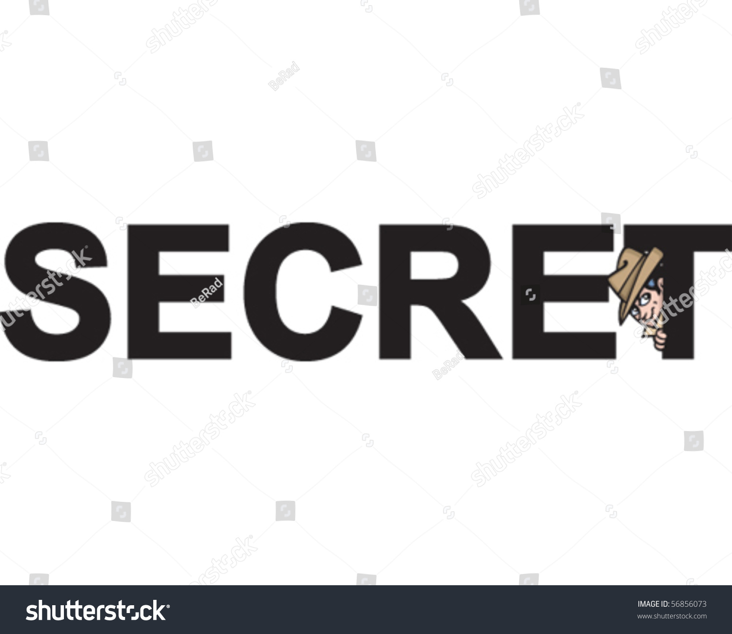 Secret Word Stock Vector 56856073 - Shutterstock