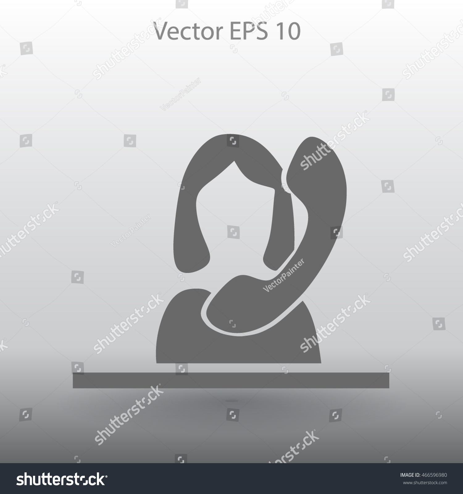 Secretary Vector Icon Stock Vector (Royalty Free) 466596980 | Shutterstock