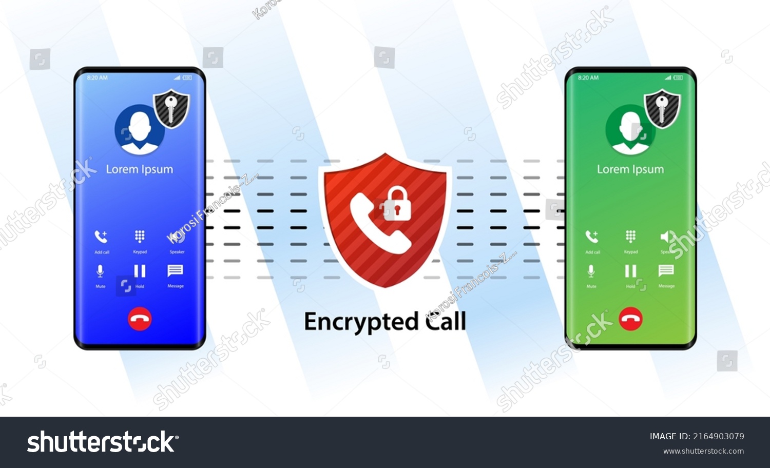 Secure Call Line Illustration Vector Stock Vector (Royalty Free ...