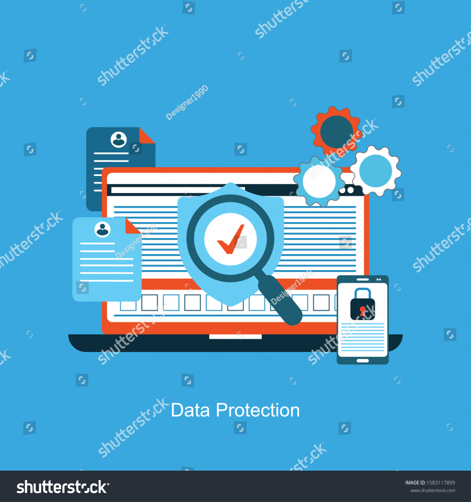 Secure Internet Concept Illustration Stock Vector (Royalty Free ...