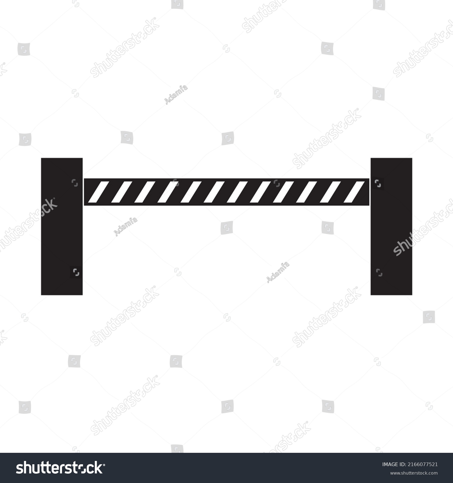 Secure Parking Gate Icon Logo Vector Stock Vector (Royalty Free ...