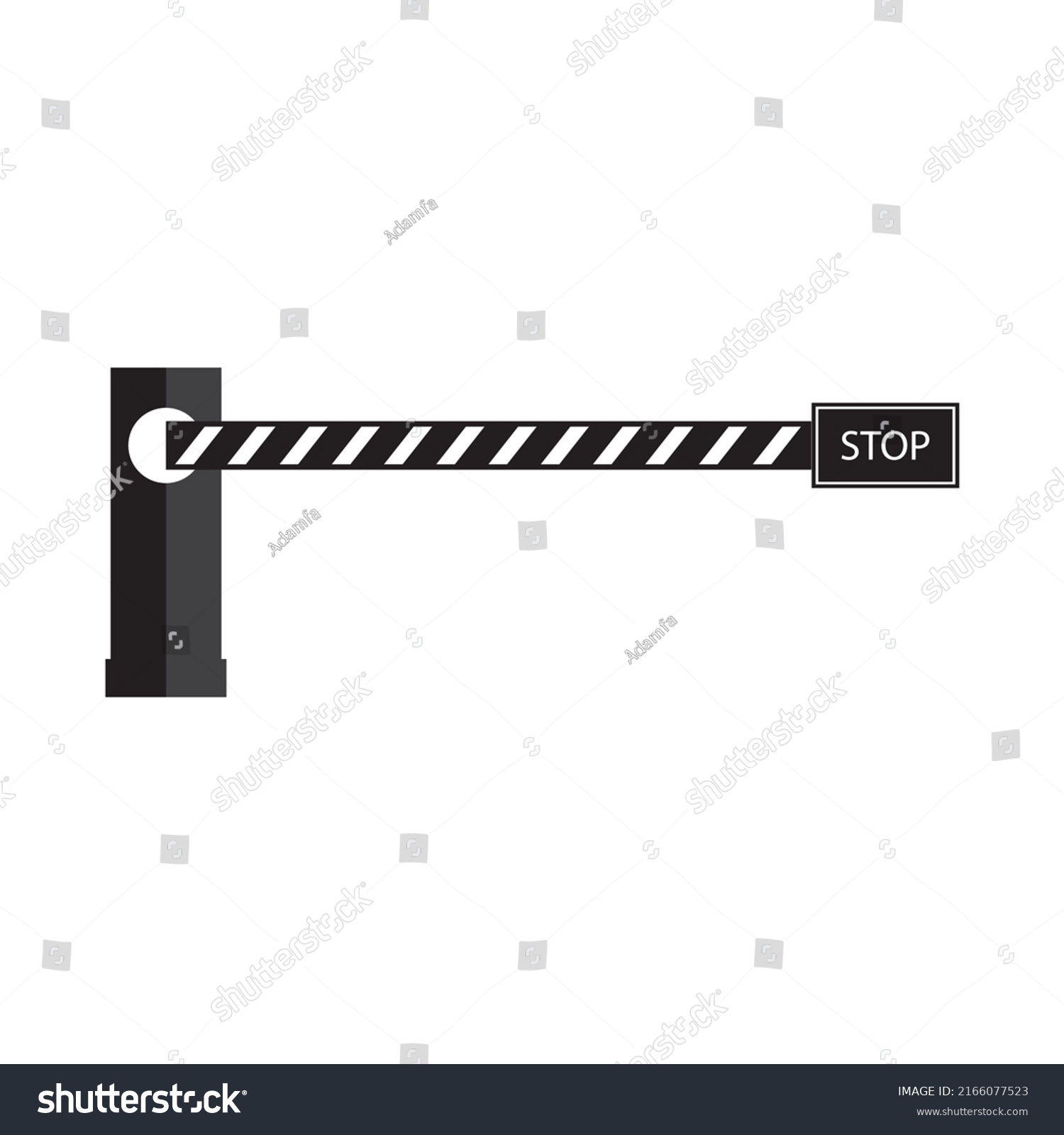 Secure Parking Gate Icon Logo Vector Stock Vector (Royalty Free ...