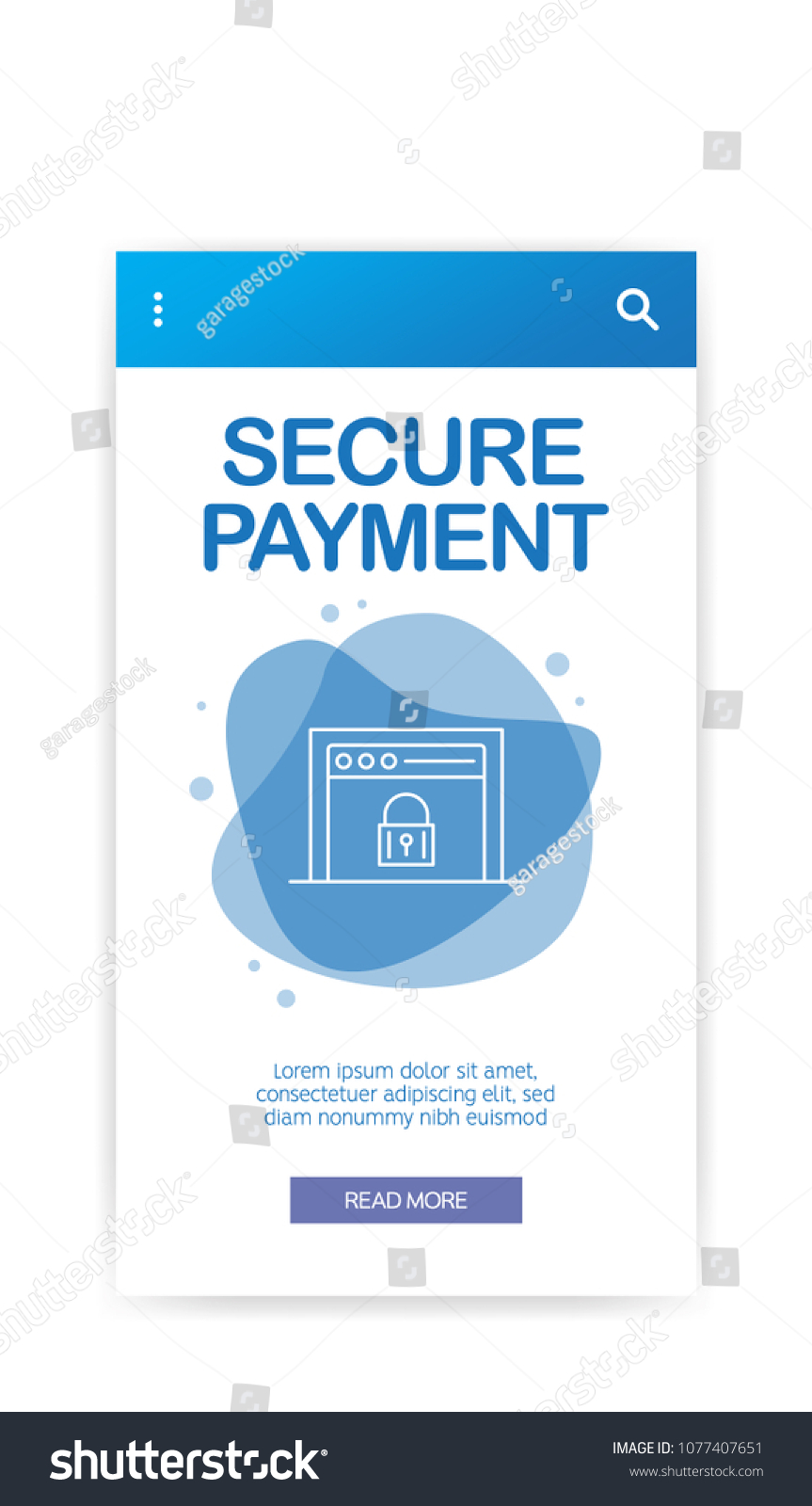 Secure Payment Infographic: vector de stock (libre de regalías ...