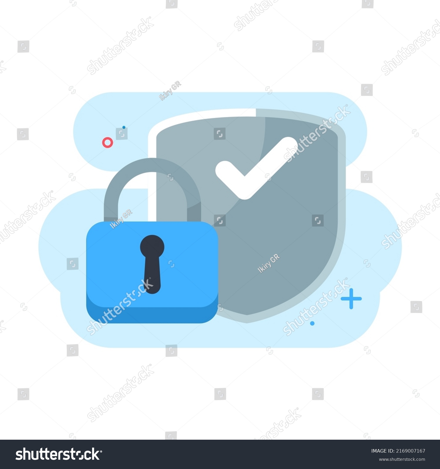 Secure Priority Concept Illustration Flat Design Stock Vector (Royalty ...