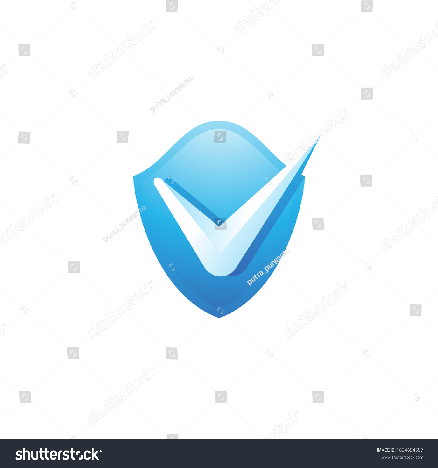 Secure Shield Check Mark Logo Icon: เวกเตอร์สต็อก (ปลอดค่าลิขสิทธิ์ ...