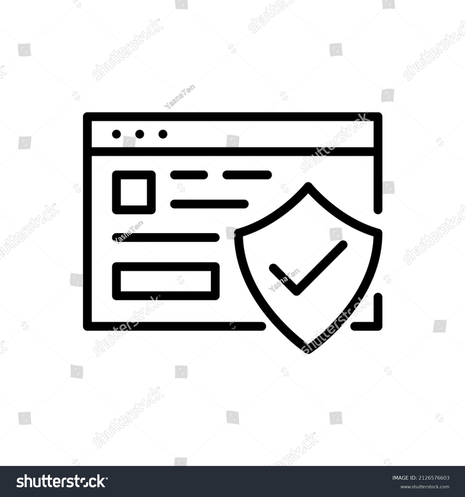 Secure Website Icon Pixel Perfect Editable Stock Vector (Royalty Free ...