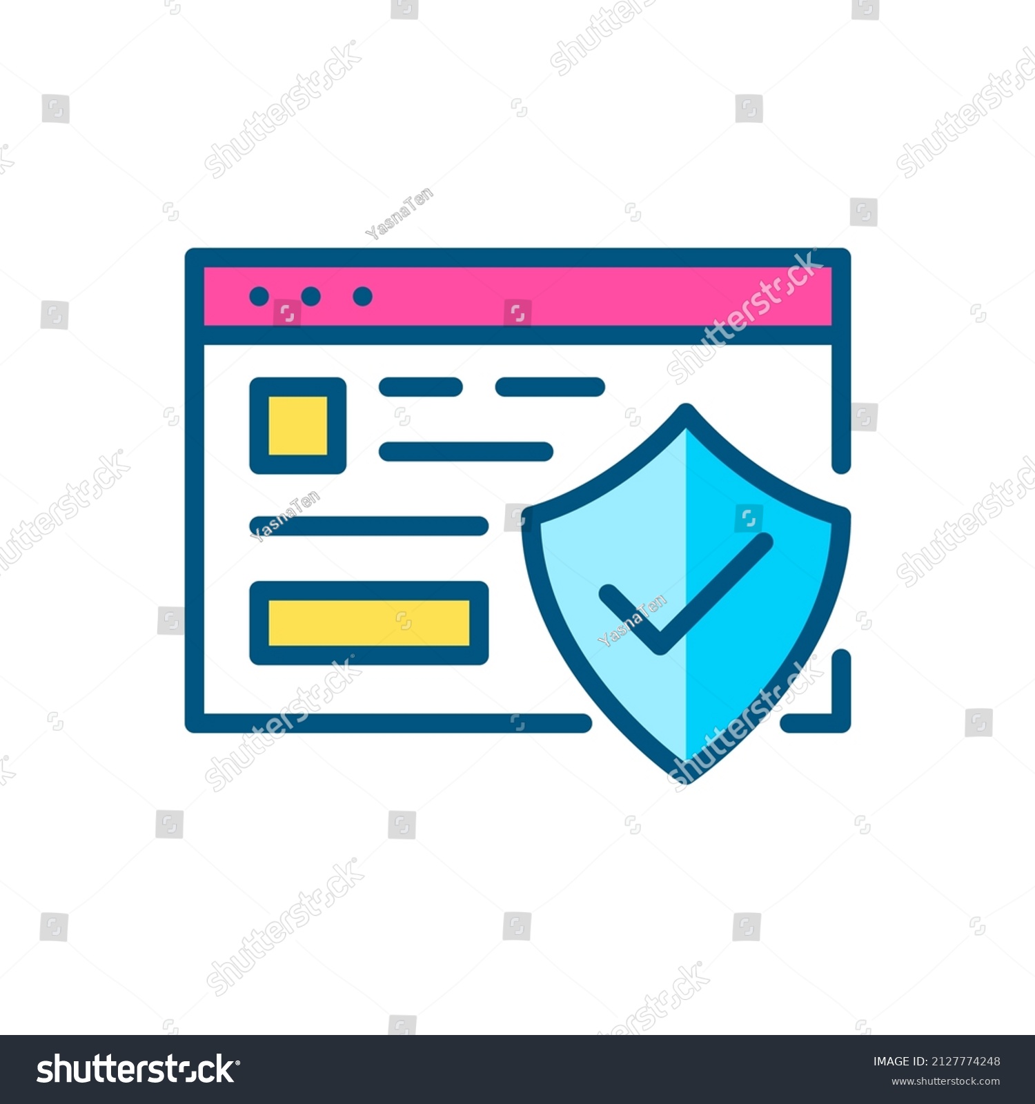 Secure Website Icon Pixel Perfect Editable Stock Vector (Royalty Free ...