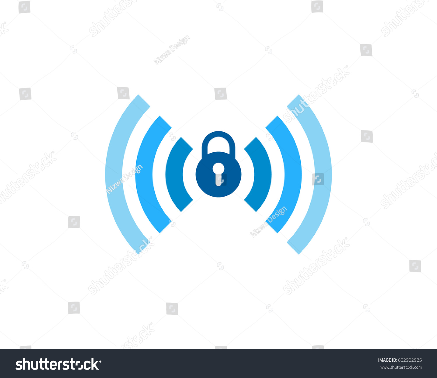 Secure Wifi Logo Design Element Stock Vector (Royalty Free) 602902925 ...