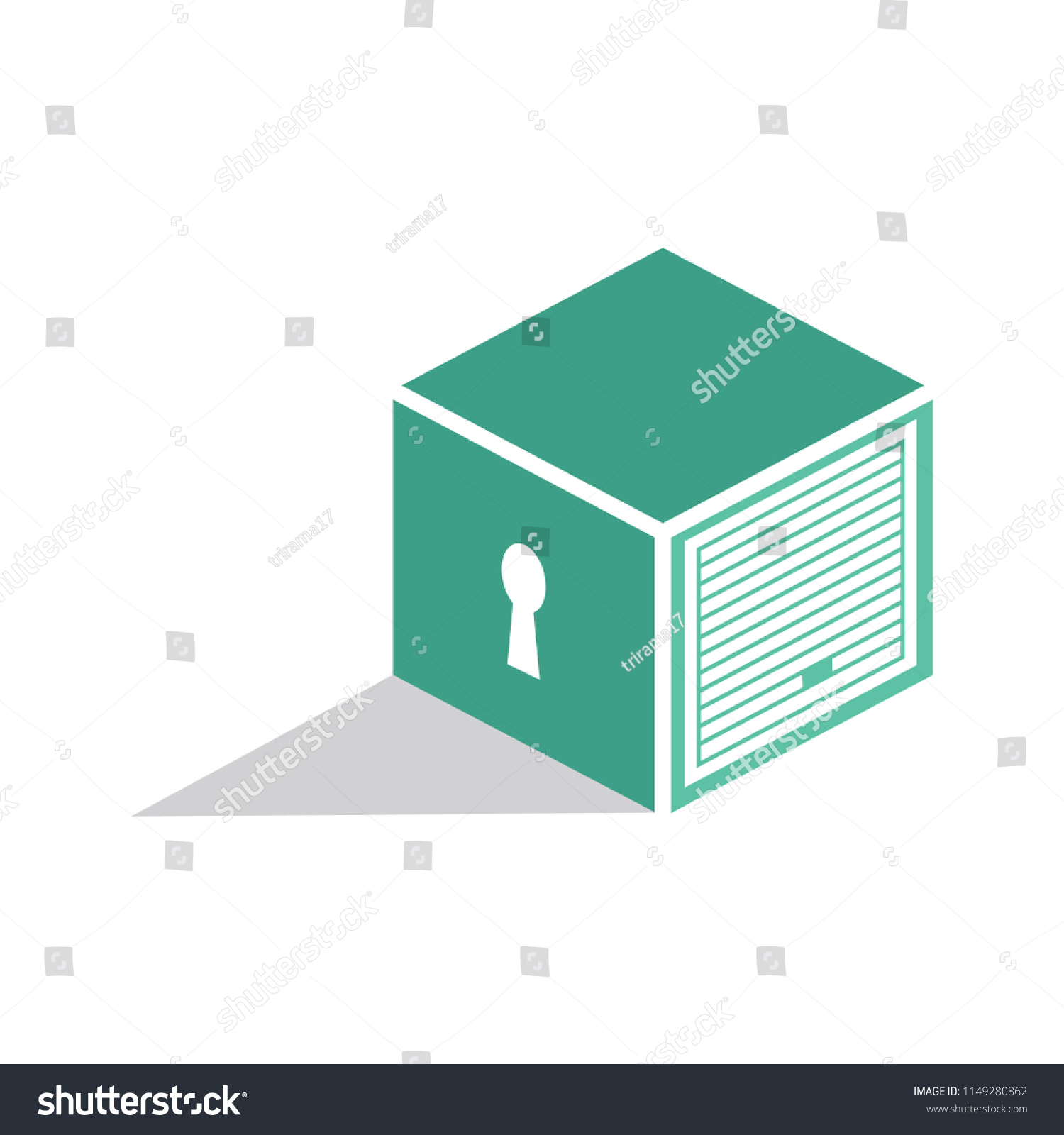 Secured Self Storage Logo Design Stock Vector (Royalty Free) 1149280862 ...