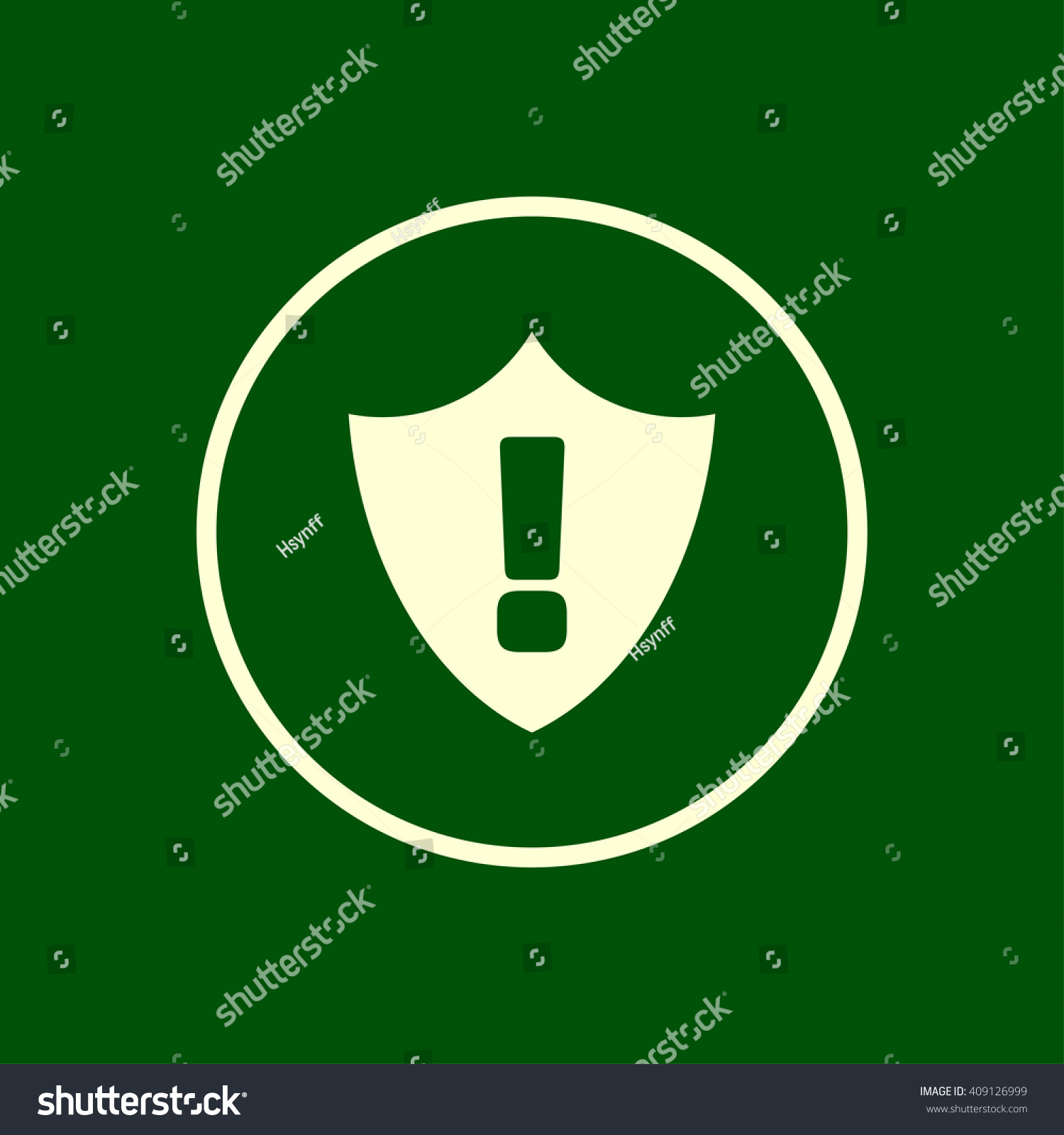 Security Alert Icon Shield Vector Eps10: vector de stock (libre de ...