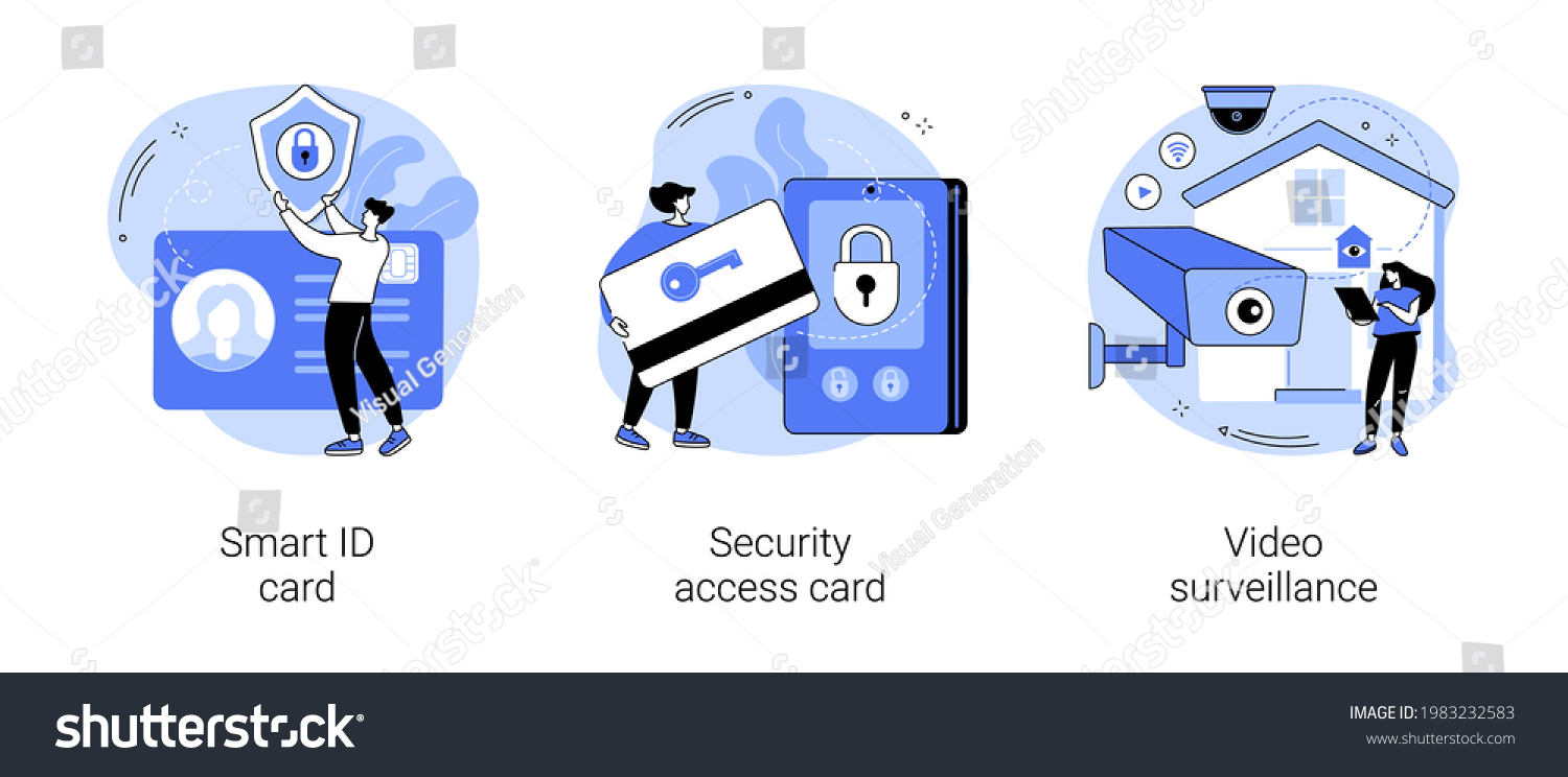 Security Identity Verification Abstract Concept Vector Stock Vector ...