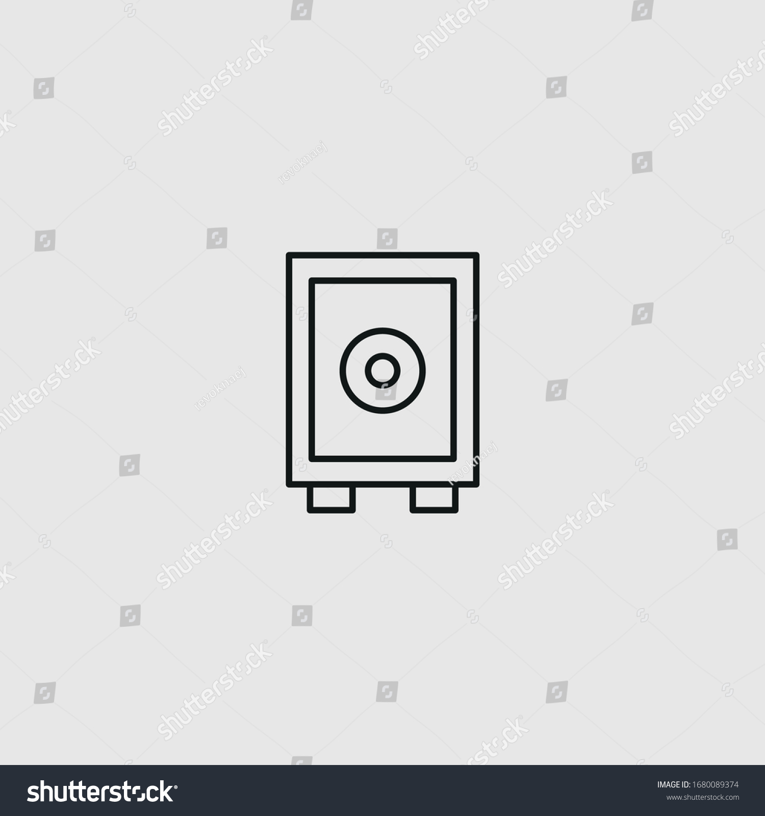 Security Box App Icon Pictogram Stock Vector (Royalty Free) 1680089374 ...