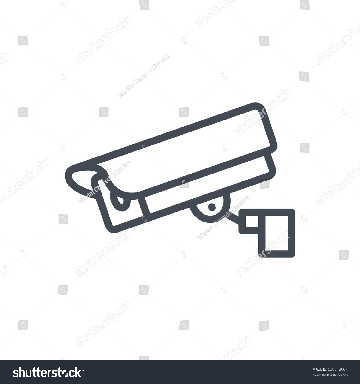 Security Cam Line Icon Stock Vector (Royalty Free) 538818067 | Shutterstock