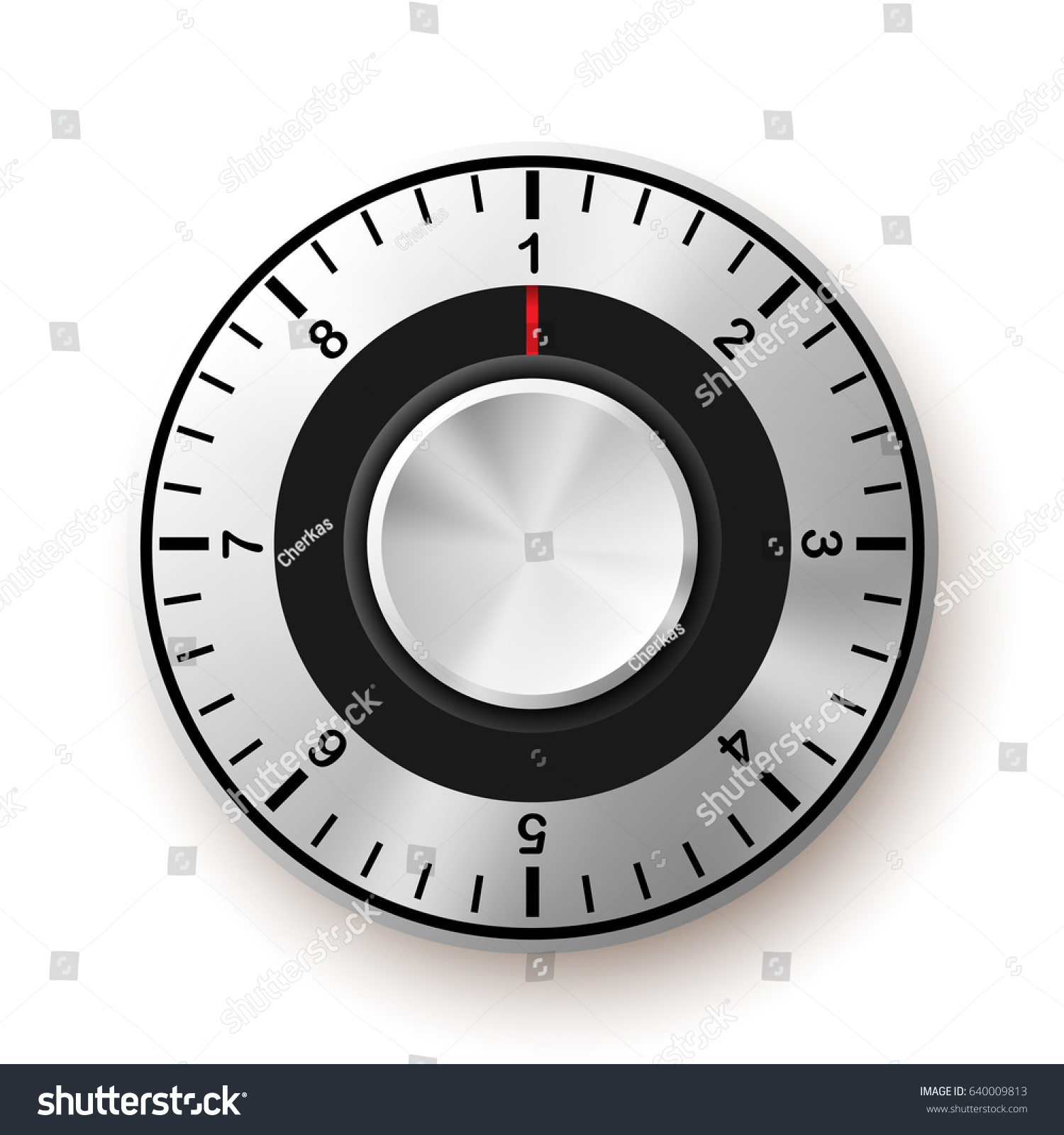 Security Concept Safe Dial Icon Illustration Stock Vector (Royalty Free ...