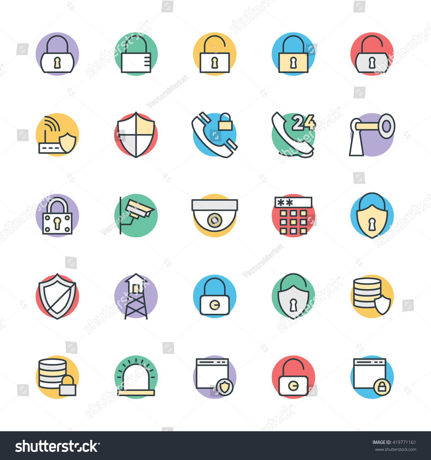 Security Cool Vector Icons 1 Stock Vector (Royalty Free) 419771161 ...