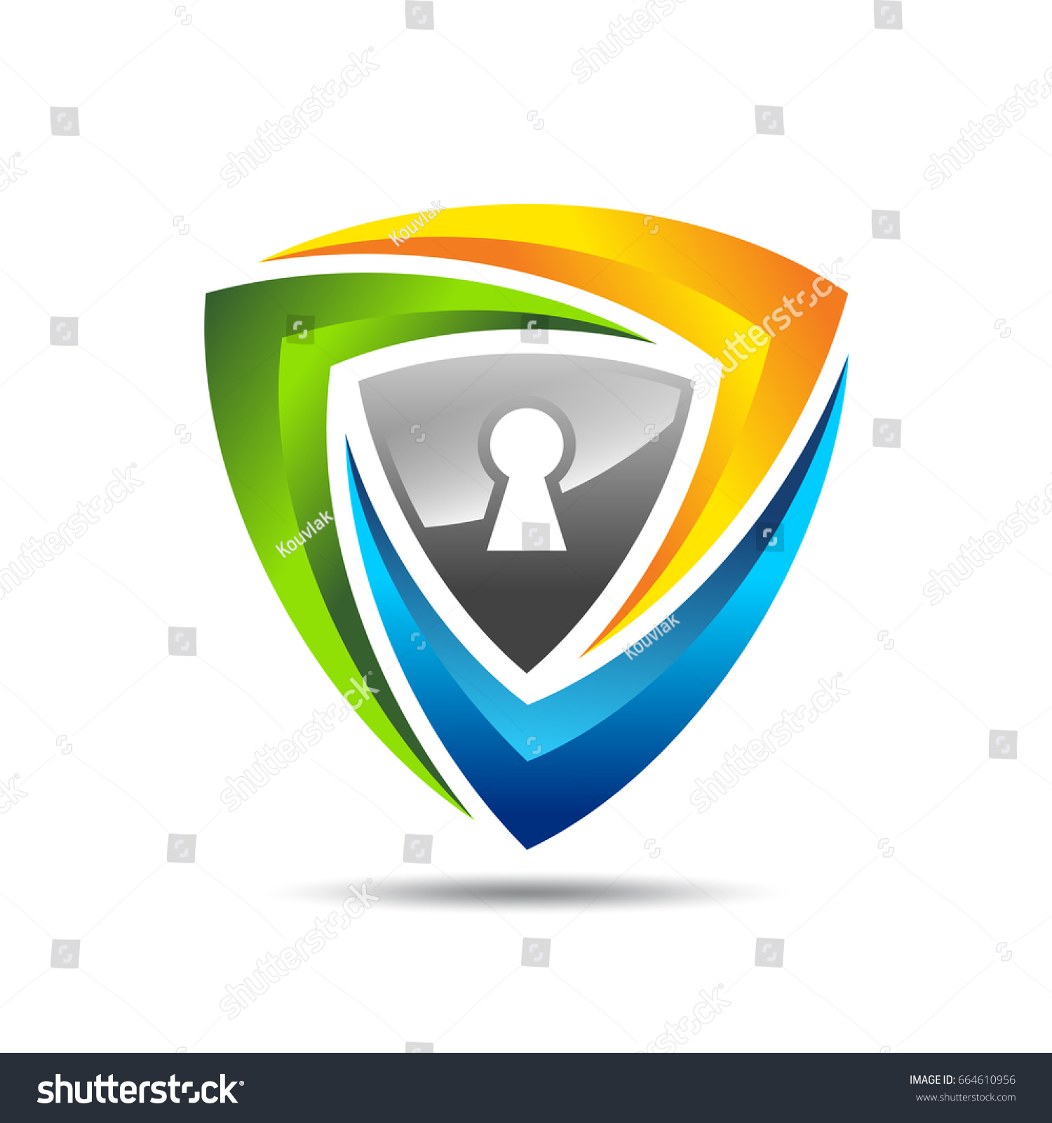 Security Guard Logo: เวกเตอร์สต็อก (ปลอดค่าลิขสิทธิ์) 664610956 ...