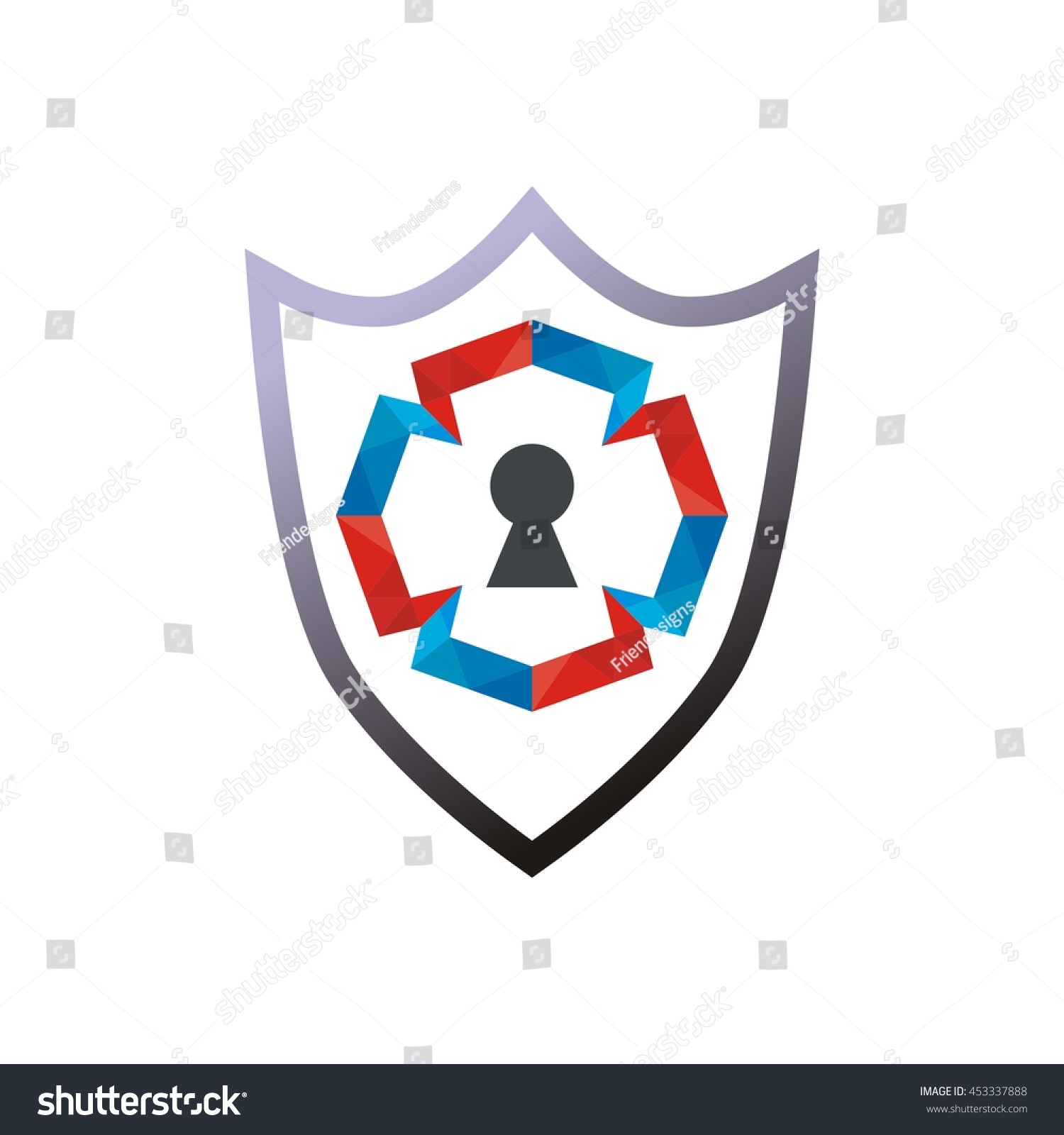 Security Guard Logo Design Vector Shield: เวกเตอร์สต็อก (ปลอดค่า ...