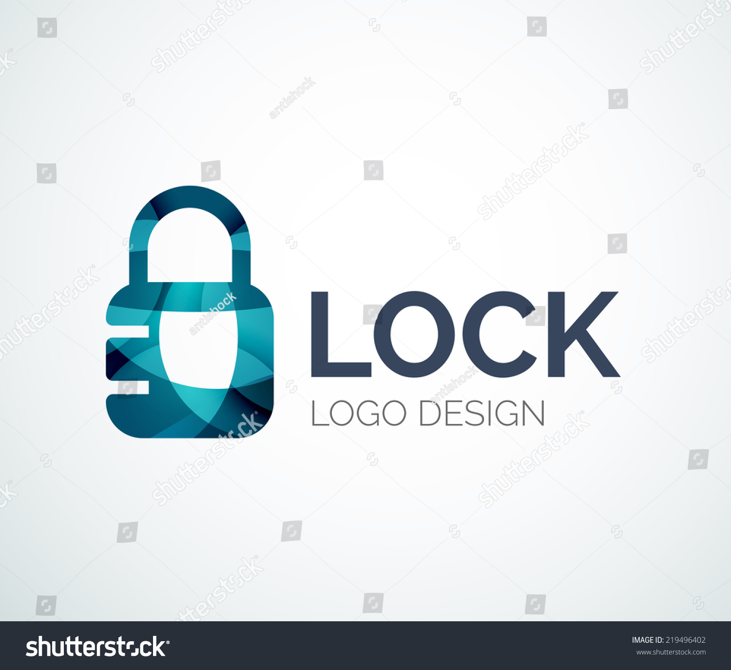 Security Icon Lock Logo Absract Design Stock Vector (Royalty Free ...