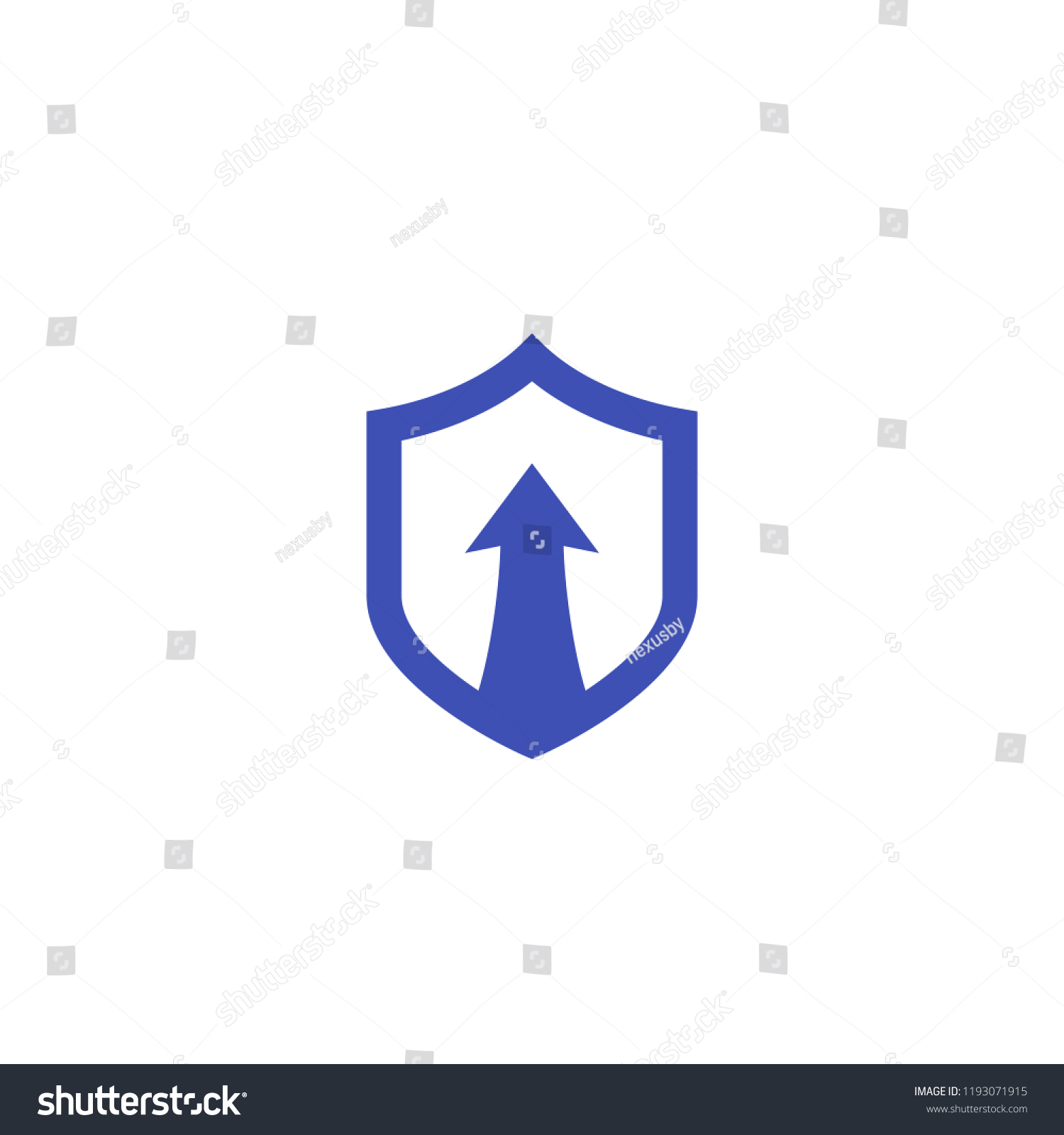 Security Increase Icon Arrow Stock Vector (Royalty Free) 1193071915 ...