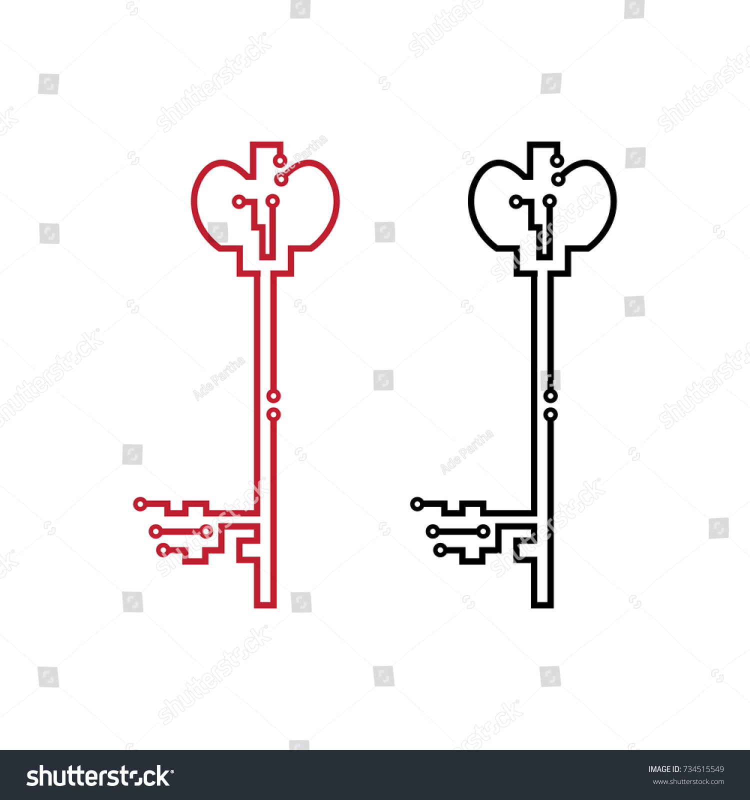Security Key Logo Icon Security Company Stock Vector (Royalty Free ...
