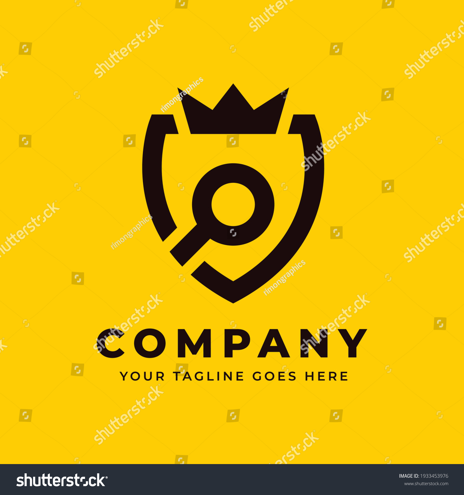 Security King Logo Technology Shield Crown Stock Vector (Royalty Free ...