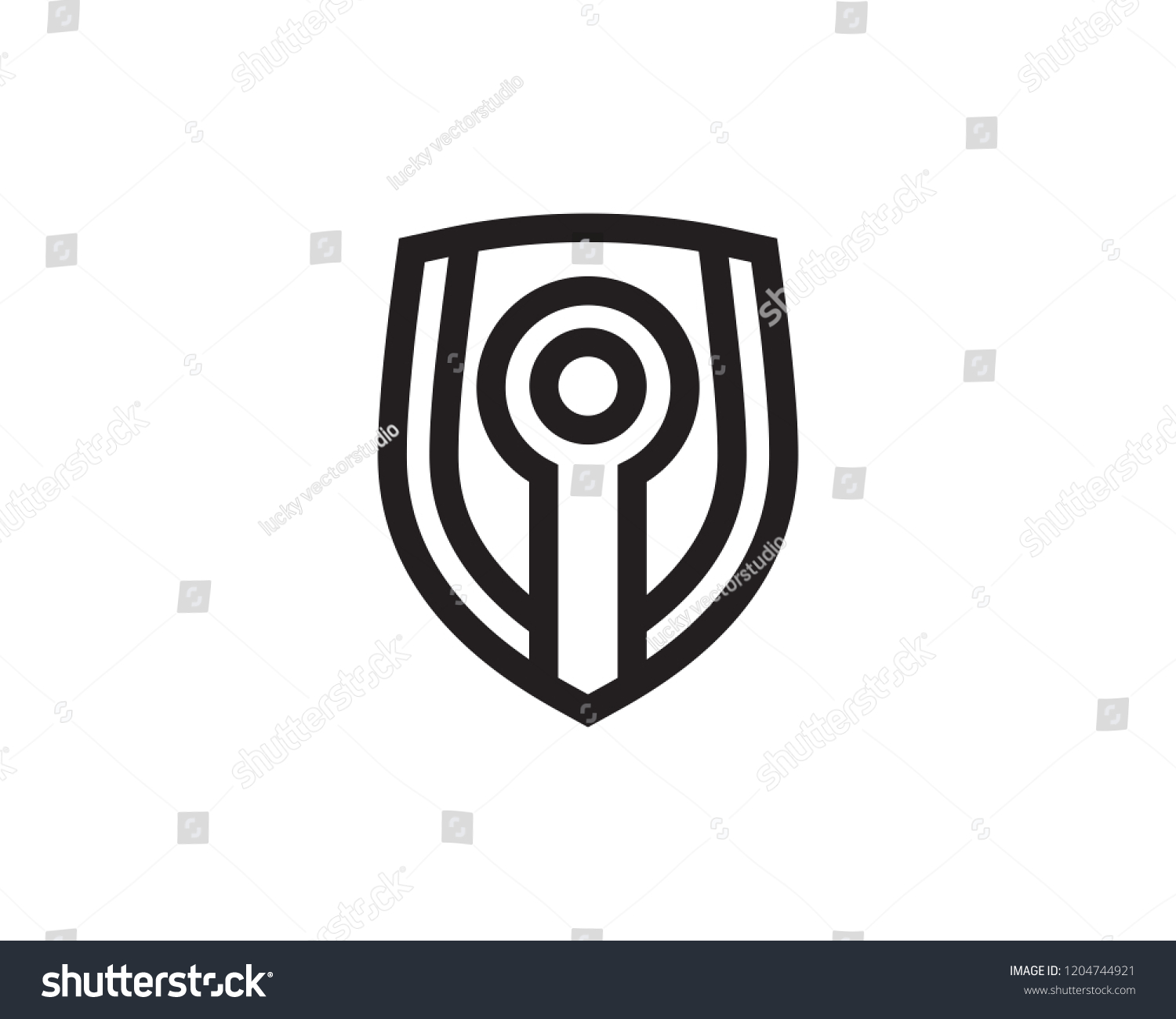Security Logo Template Design Vector Emblem Stock Vector (Royalty Free ...