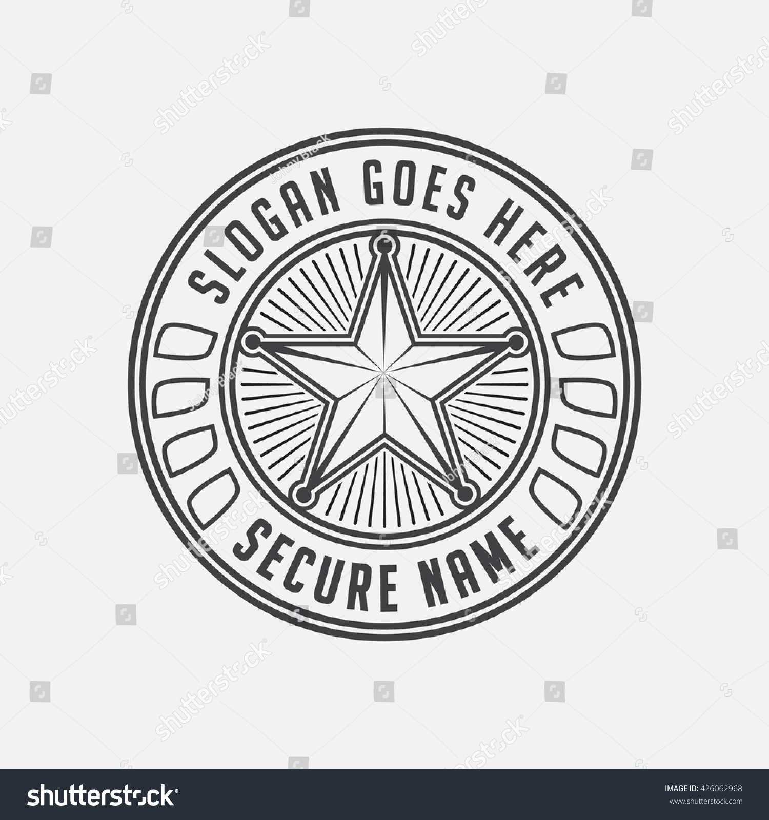 Security Logo Vector Illustration Stock Vector (Royalty Free) 426062968