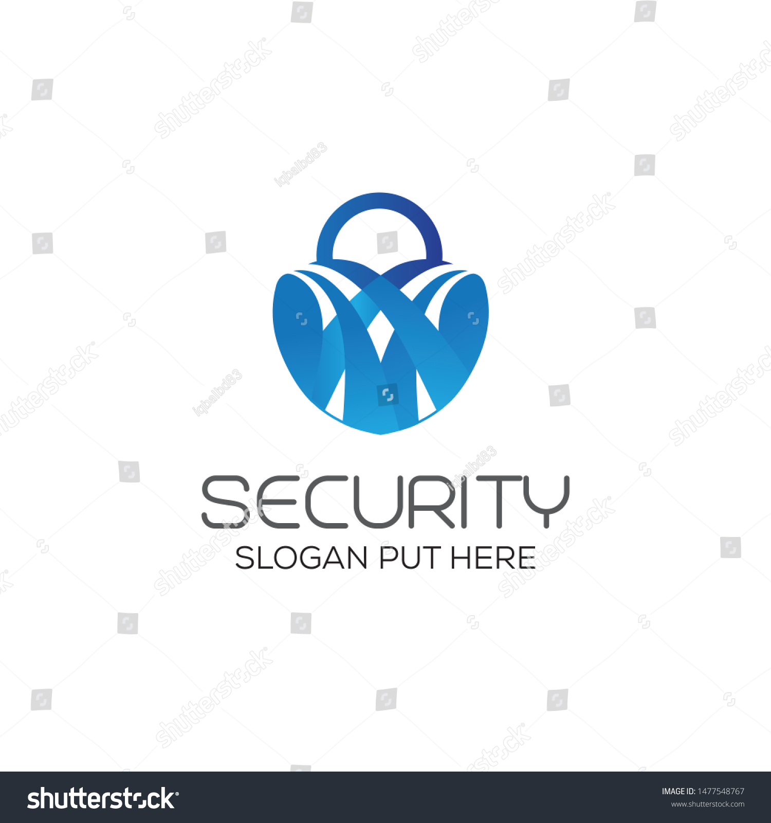 Security Love Logo Vector Design Template Stock Vector (Royalty Free ...