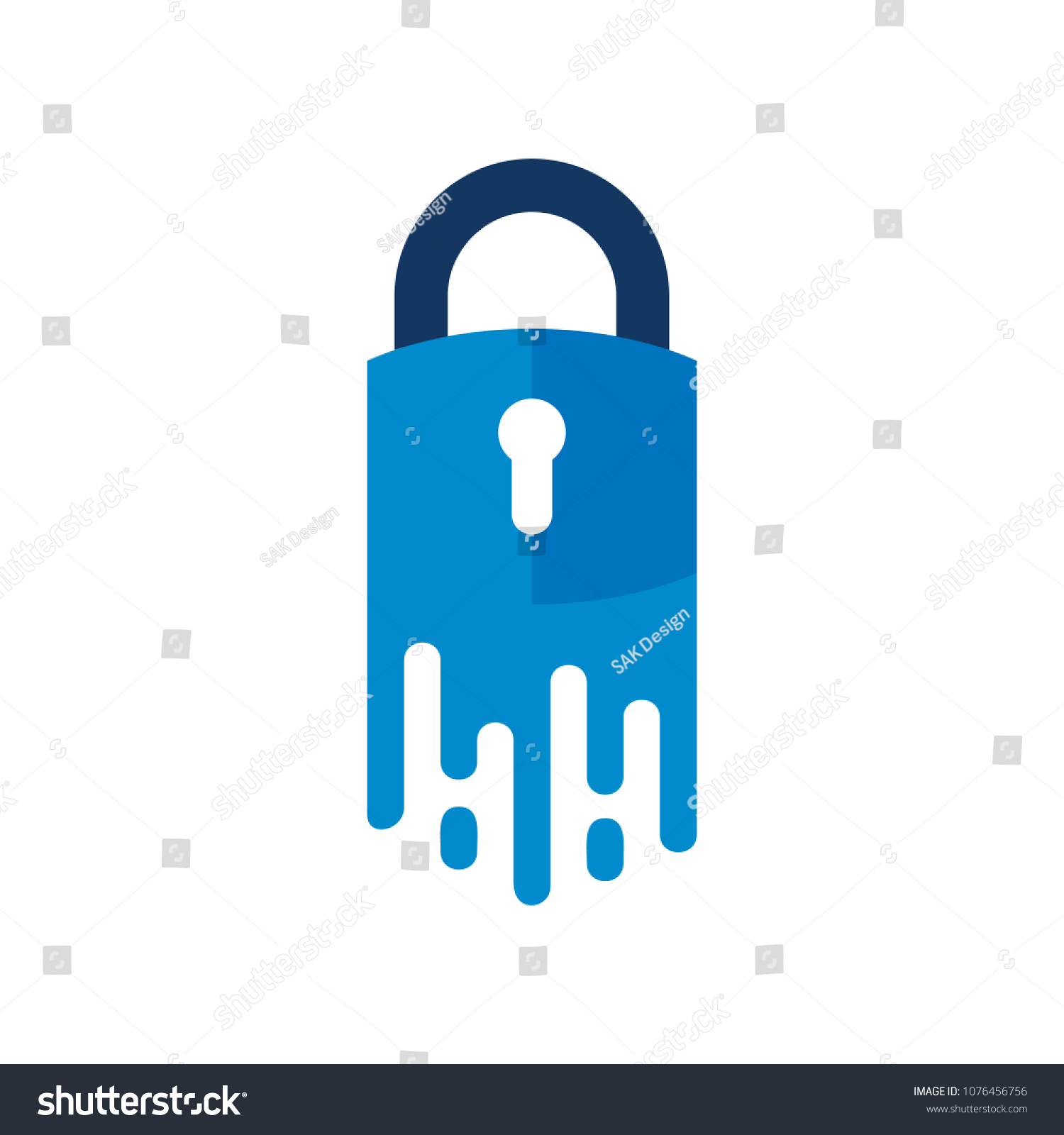 Security Paint Logo Icon Design Stock Vector (Royalty Free) 1076456756 ...