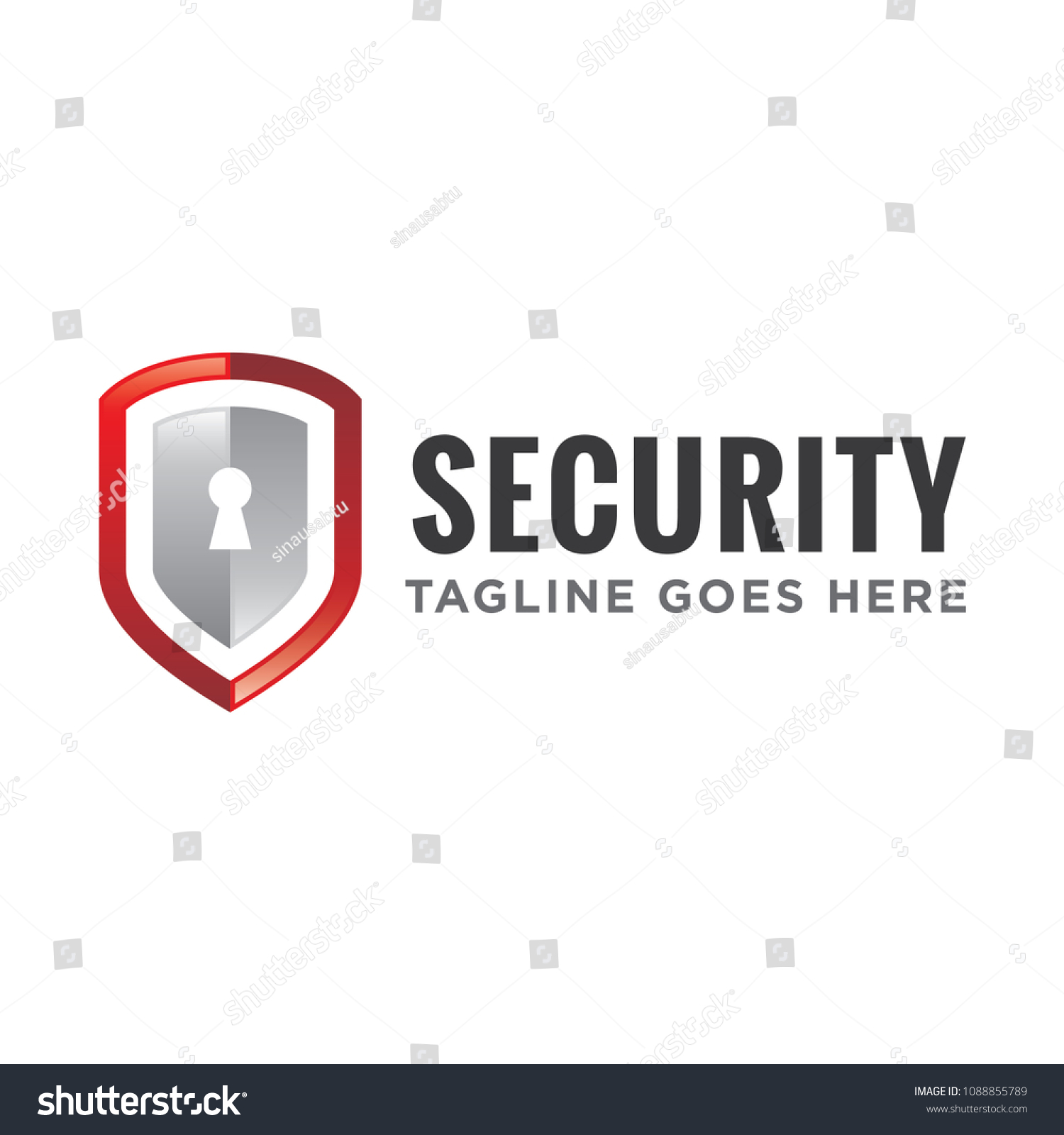 Security Protection Logo Icon Vector Template 스톡 벡터(로열티 프리) 1088855789 ...